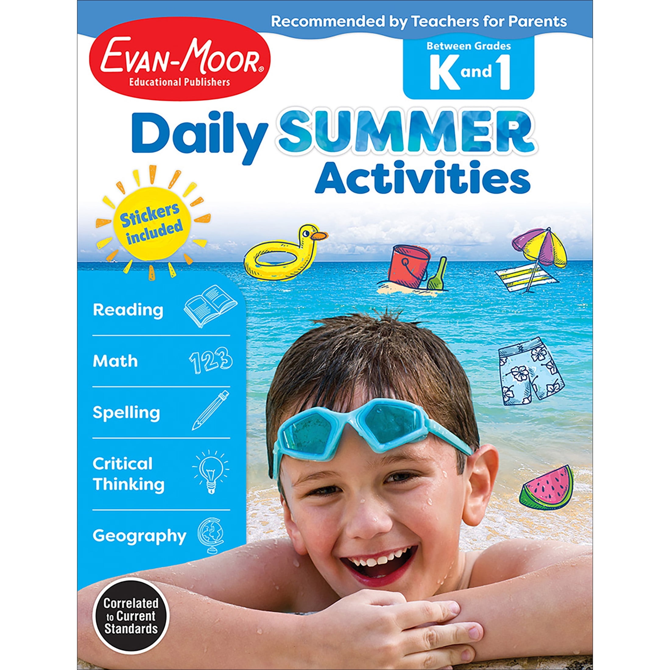 Evan-Moor Daily Summer Activities: Between Kindergarten and 1st Grade ...