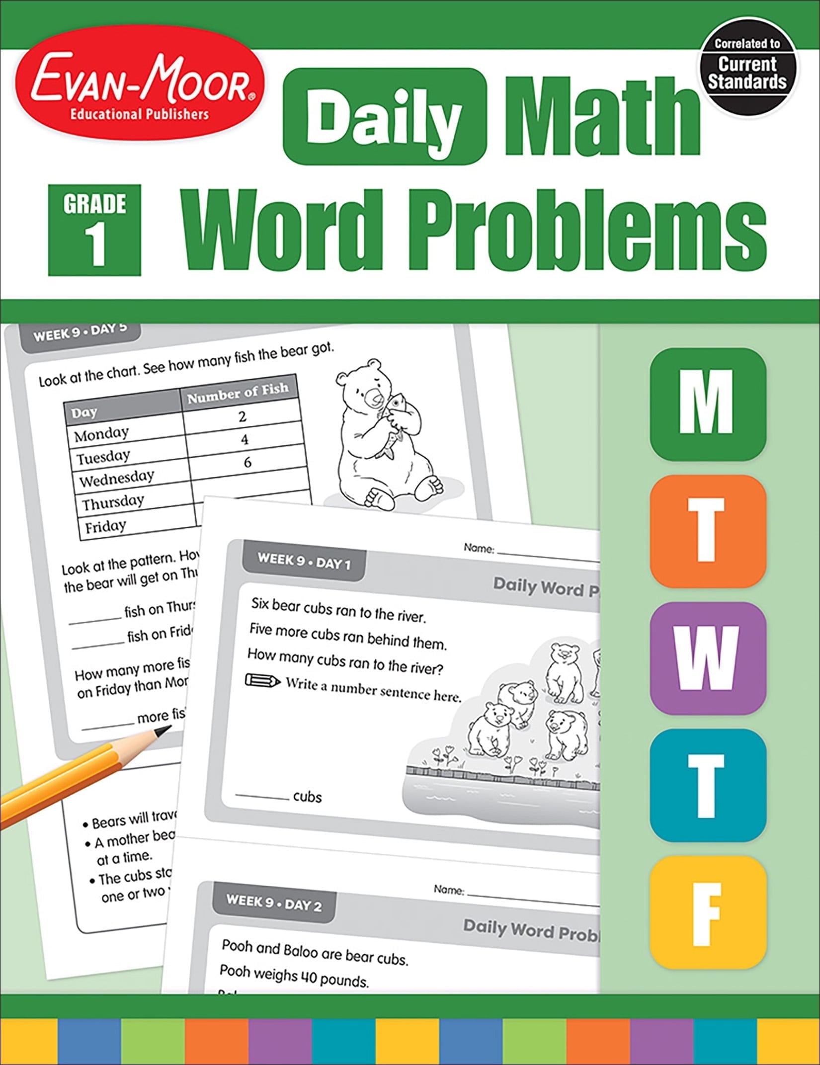 Evan-Moor Daily Word Problems Math, Grade 1 Teacher Edition - Walmart.com