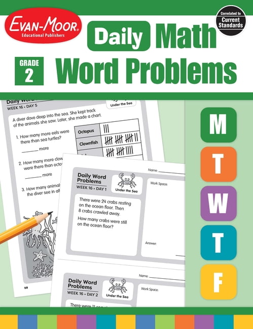 Evan-Moor Daily Word Problems Math, Grade 2 Teacher Edition - Walmart.com