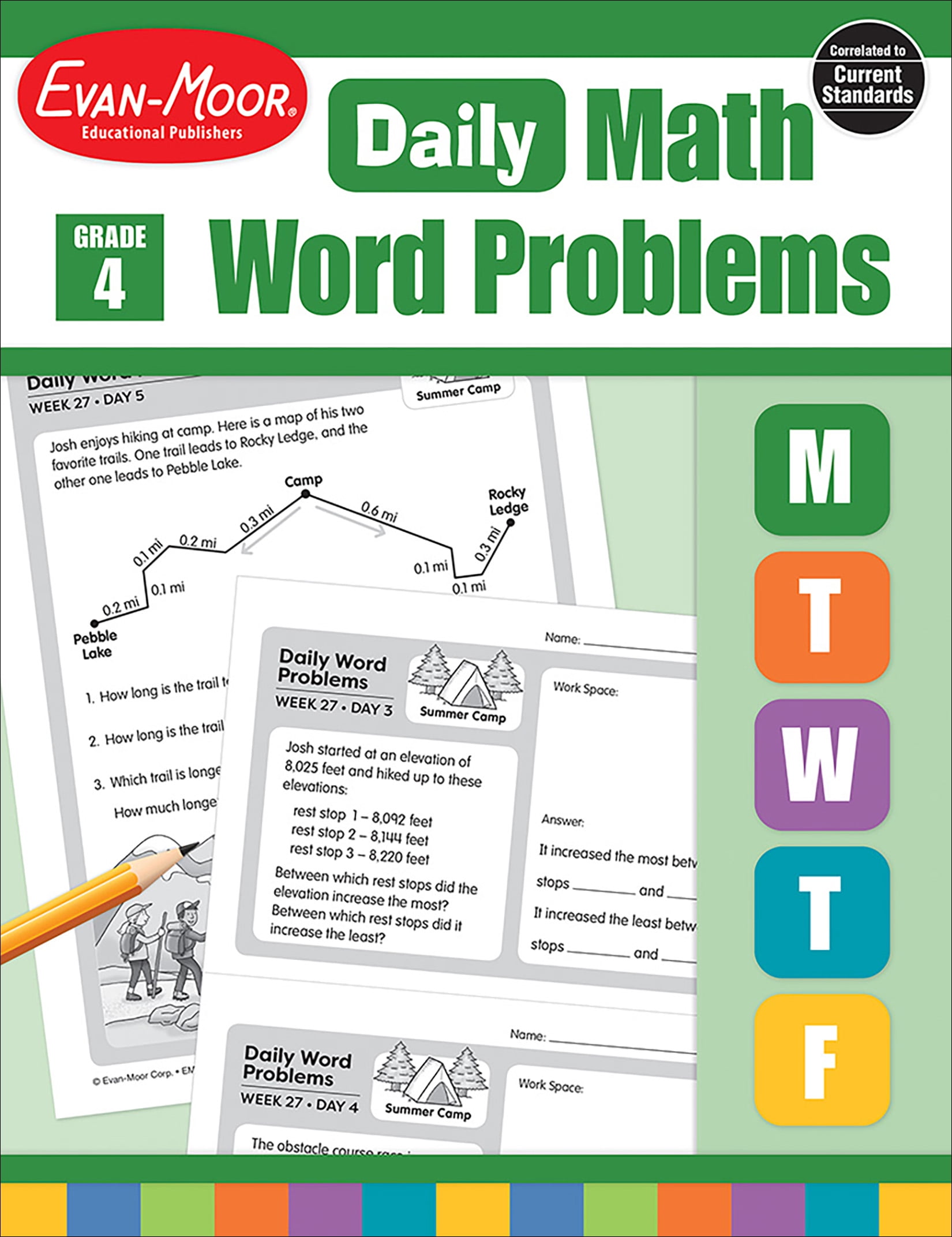 Evan-Moor Daily Word Problems Math, Grade 4 Teacher Edition - Walmart.com