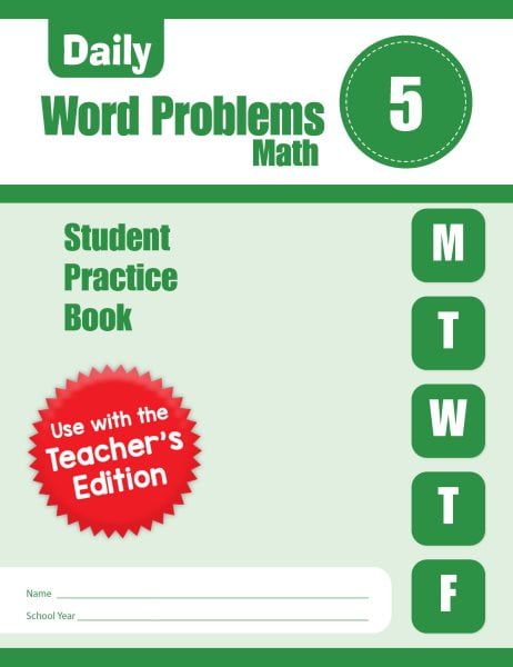 Pre-Owned Evan-Moor Daily Word Problems Math, Grade 5 Student Workbook ...