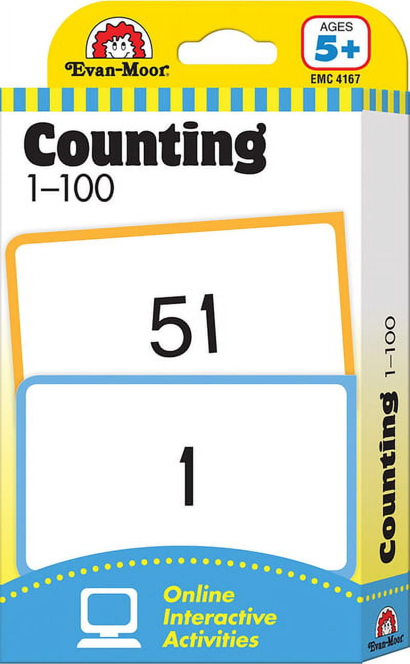 Evan-Moor Flashcards: Flashcards: Counting 1-100 (Other) - Walmart.com