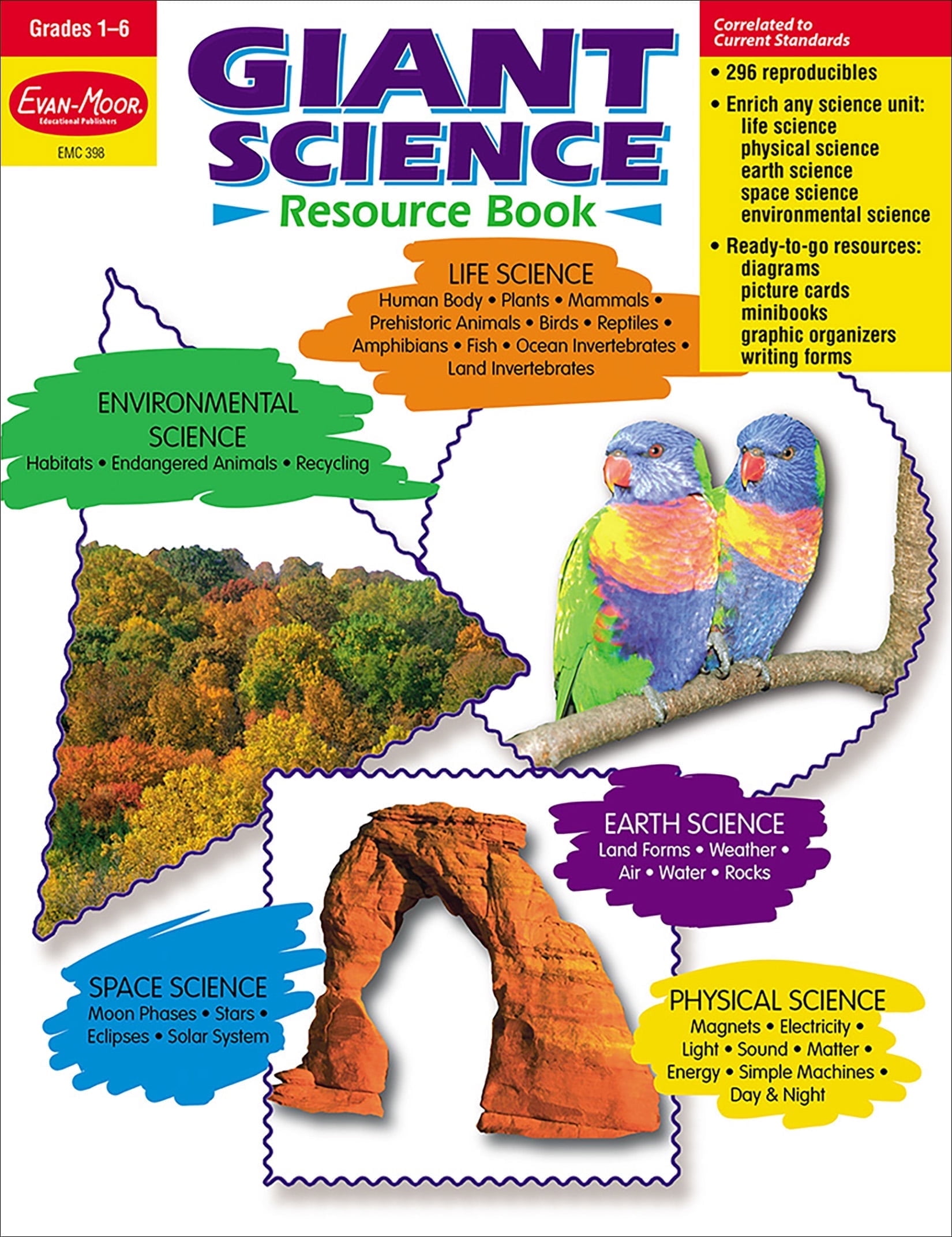 Evan-Moor Giant Science Resource Book, Grade 1 - 6 Teacher Resource ...