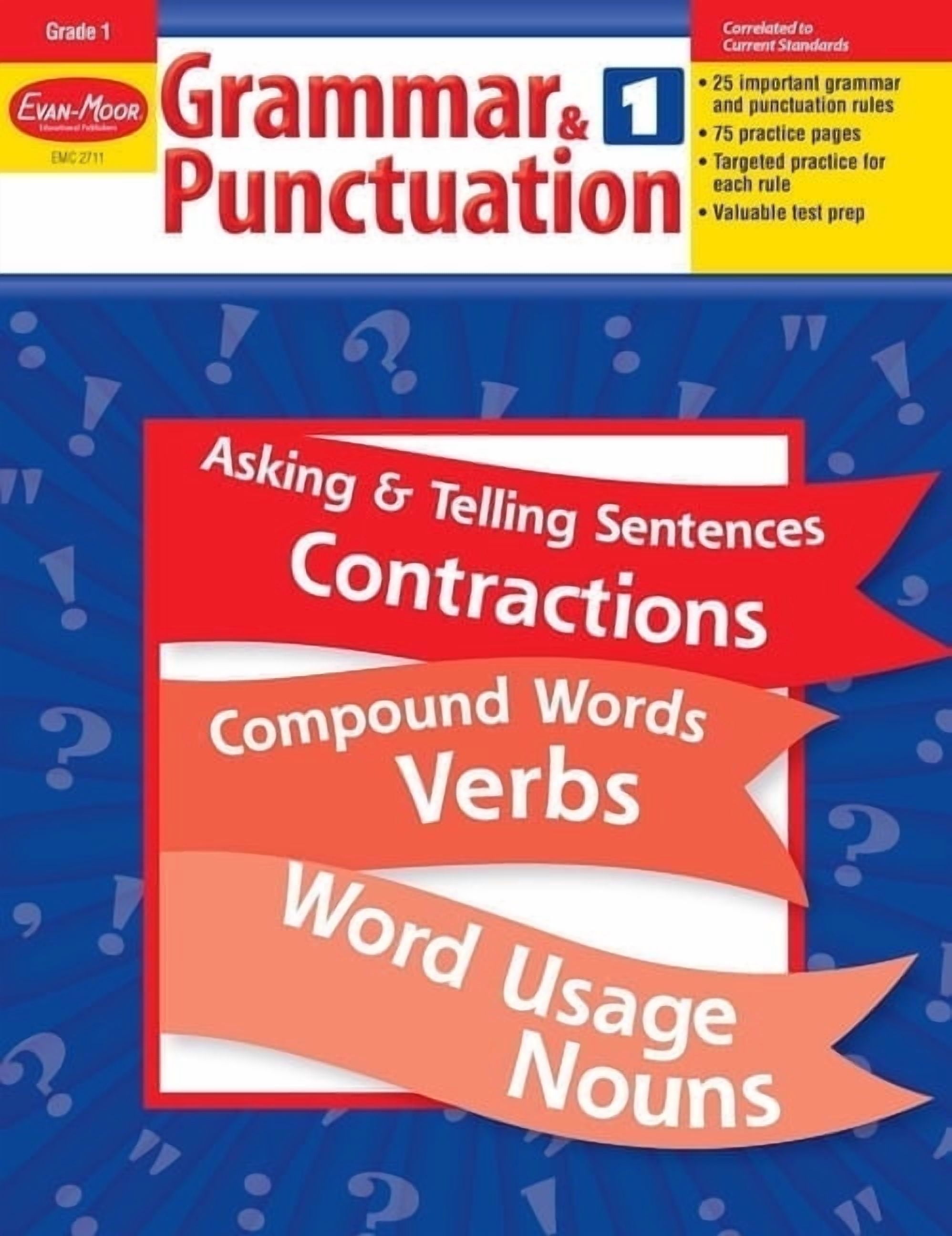 Evan-Moor Grammar & Punctuation, Grade 1 Teacher Resource - Walmart.com