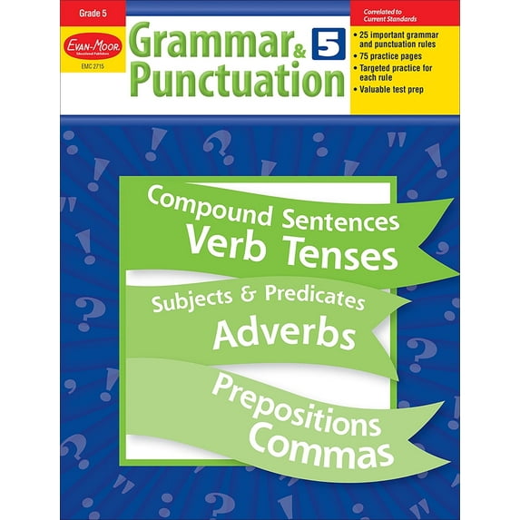 Evan-Moor Grammar & Punctuation, Grade 5 Teacher Resource - Walmart.com