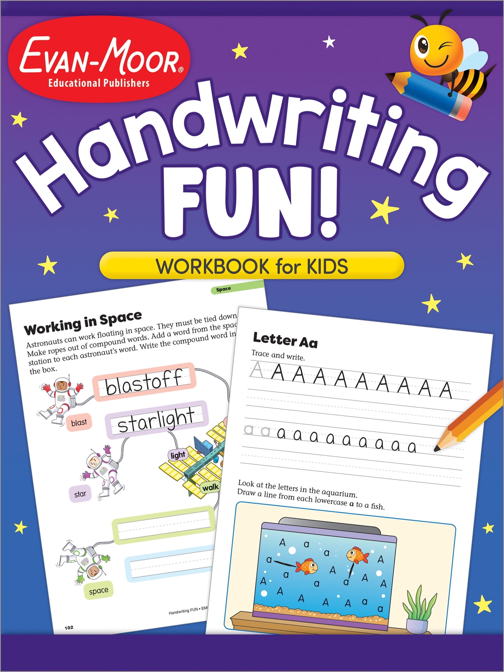 Evan-Moor Handwriting FUN!, All Ages: Activity Book, Alphabet Letters ...