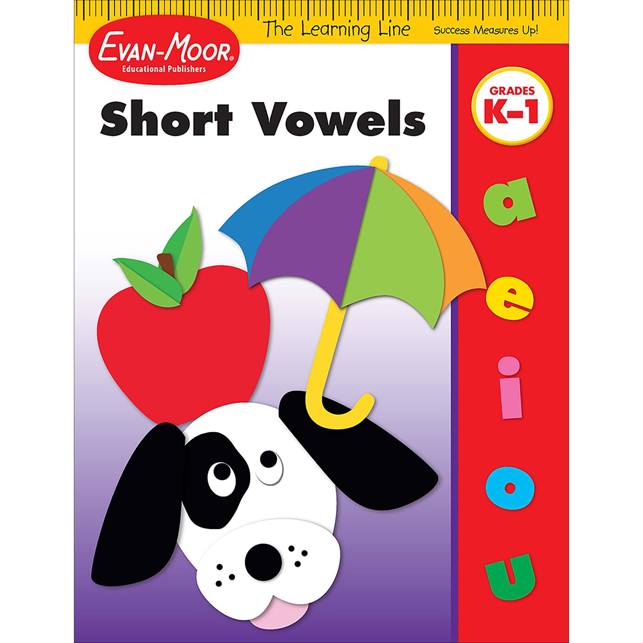 Evan-Moor Learning Line: Short Vowels, Kindergarten - Grade 1 Workbook ...