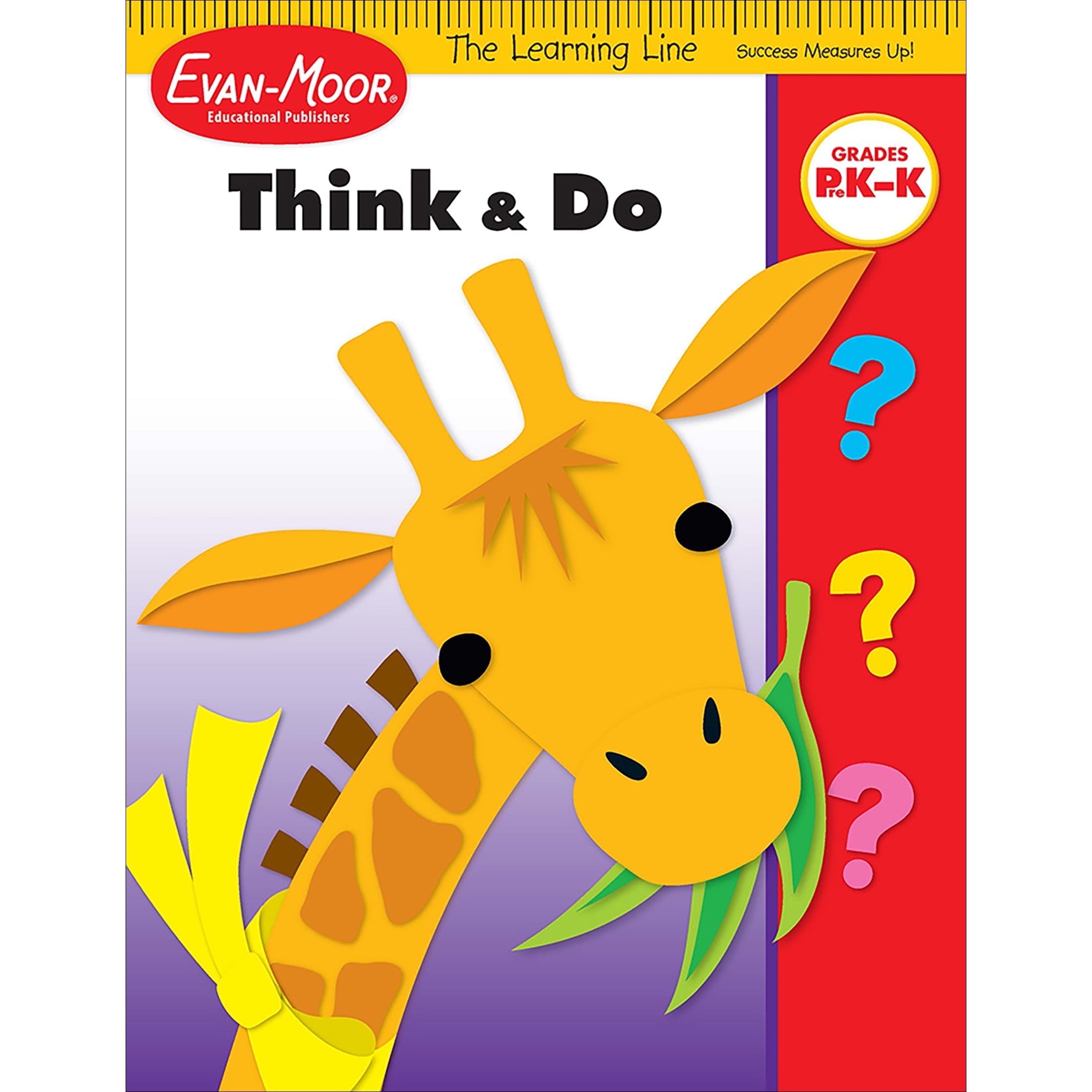 Evan-Moor Learning Line: Think and Do, PreK - Kindergarten Workbook ...