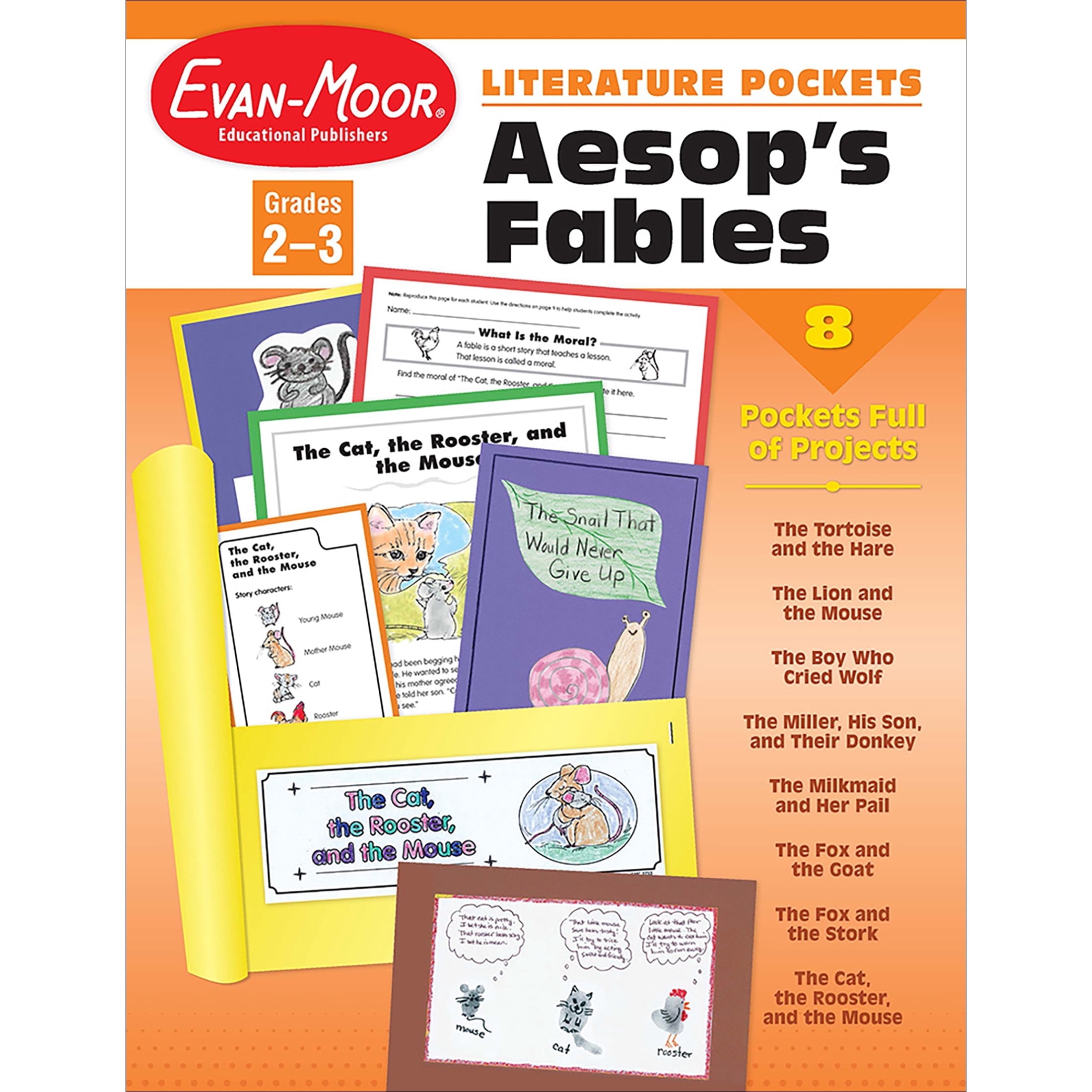 Evan-Moor Literature Pockets: Aesop's Fables, Grade 2 - 3 Teacher ...