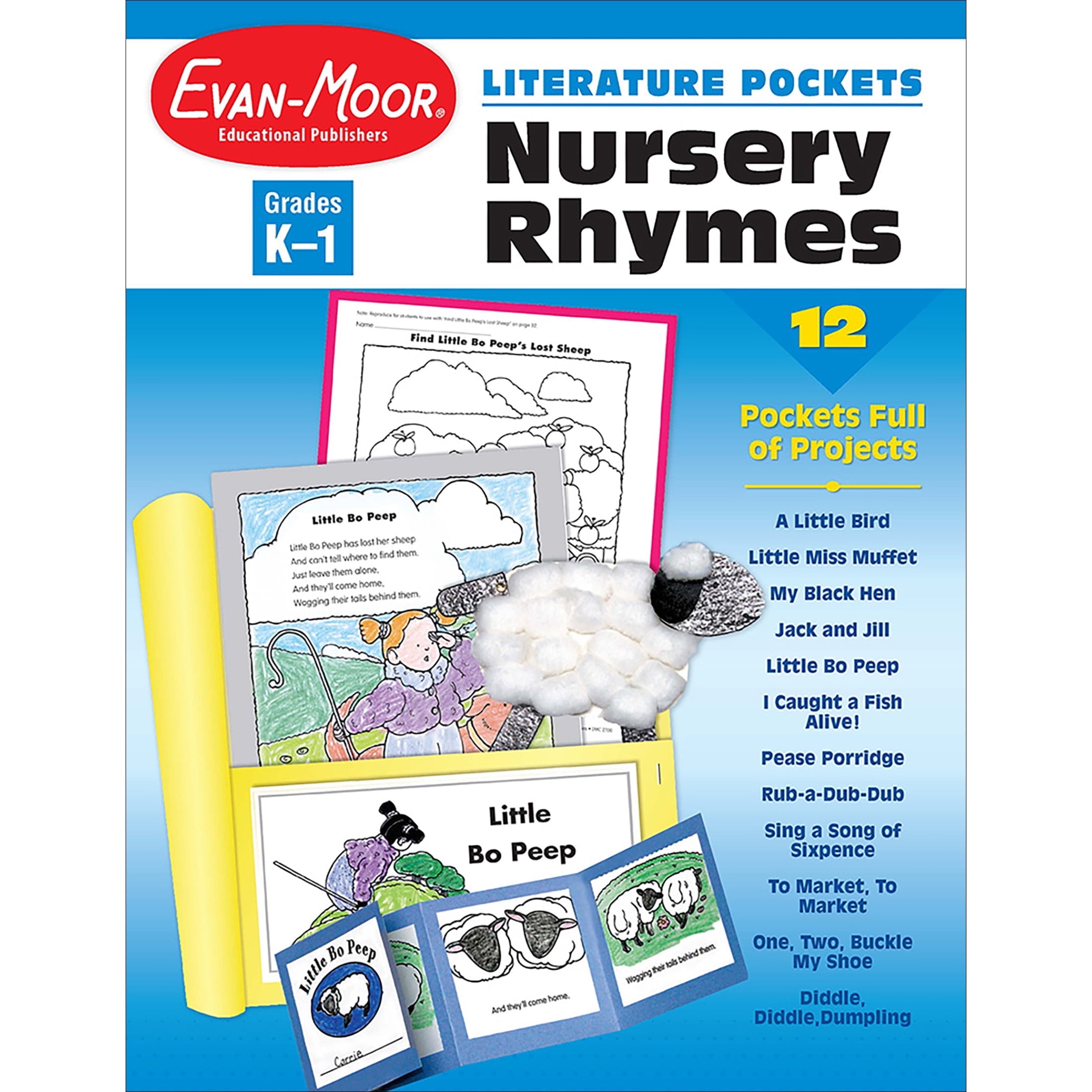 Evan-Moor Literature Pockets: Nursery Rhymes, Kindergarten - Grade 1 ...