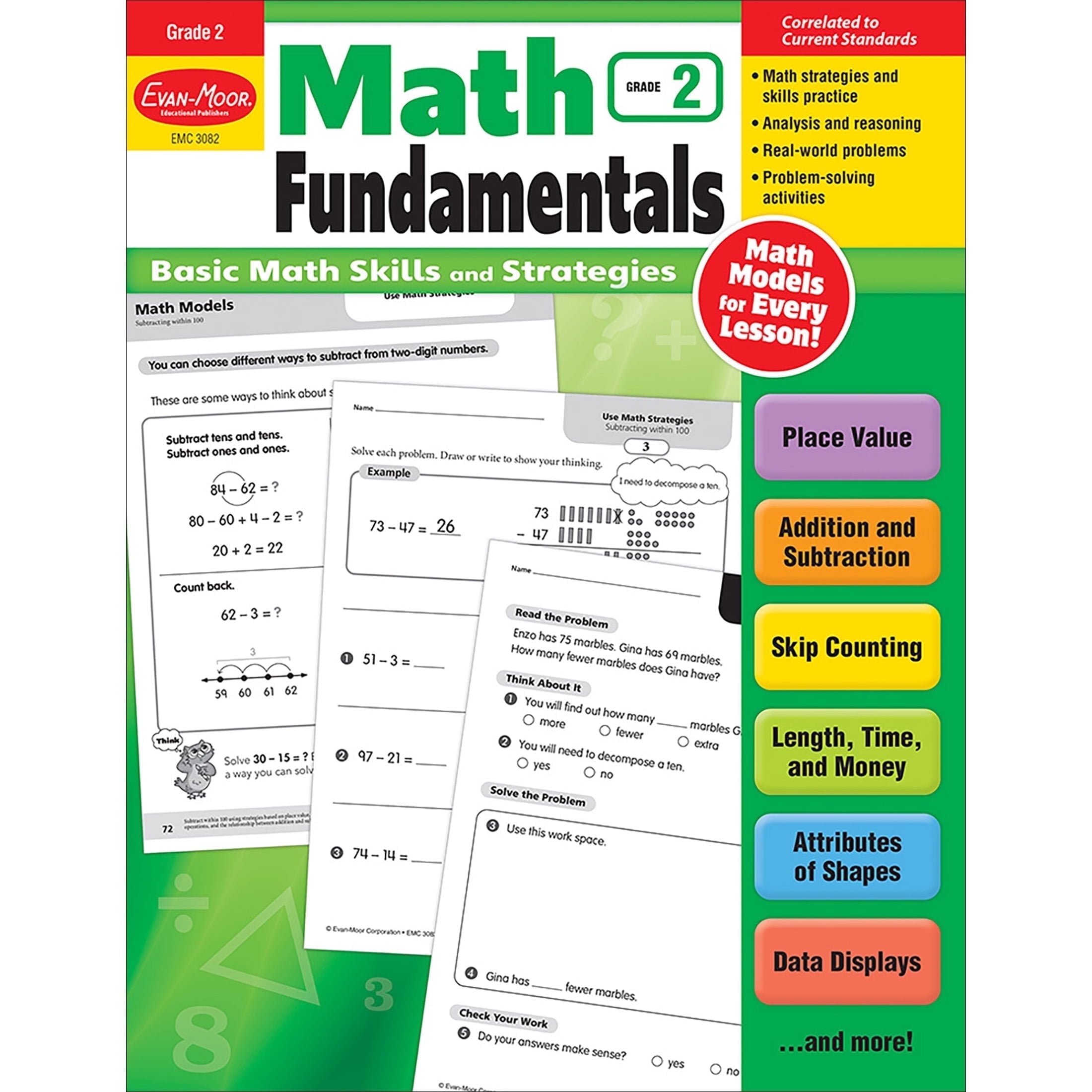 Evan-Moor Math Fundamentals, Grade 2 Teacher Resource - Walmart.com