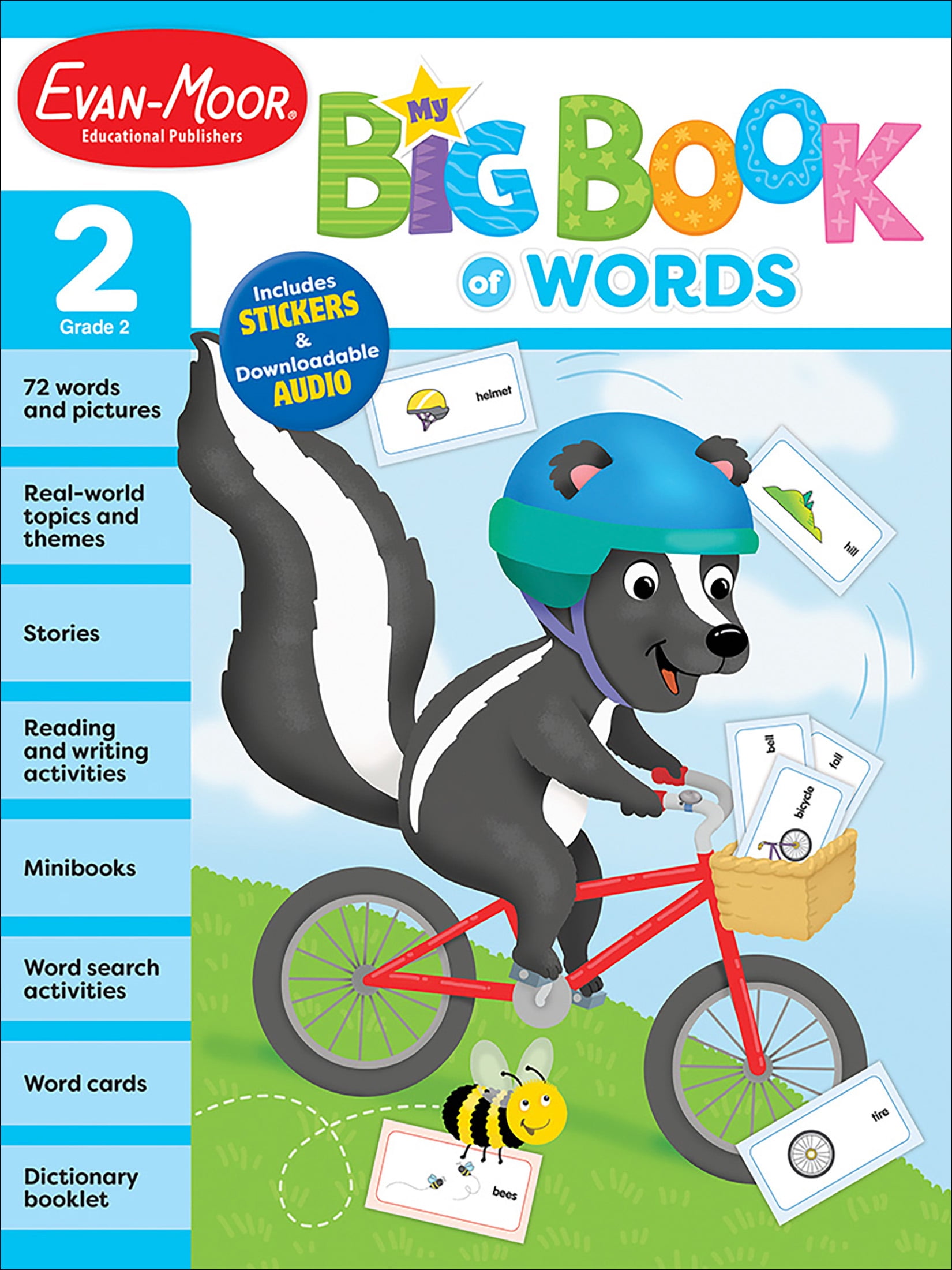 Evan-Moor My Big Book of Words, Grade 2: Activity Book, Audio Read ...