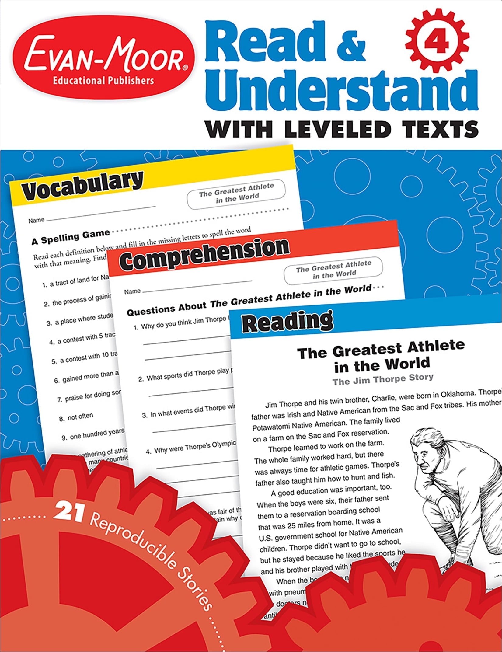 Evan-Moor Read and Understand with Leveled Texts, Grade 4 Teacher ...