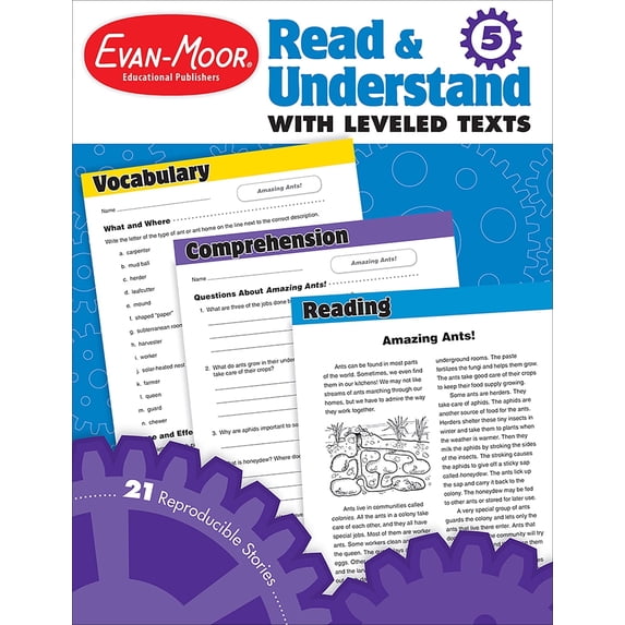 Evan-Moor Read and Understand with Leveled Texts, Grade 5 Teacher ...