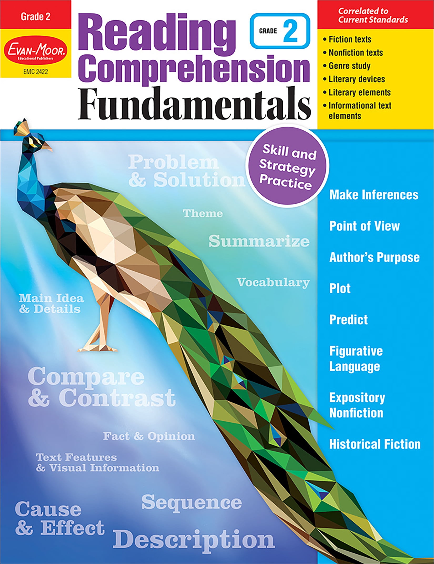 Evan-Moor Reading Comprehension Fundamentals, Grade 2 Teacher Resource ...
