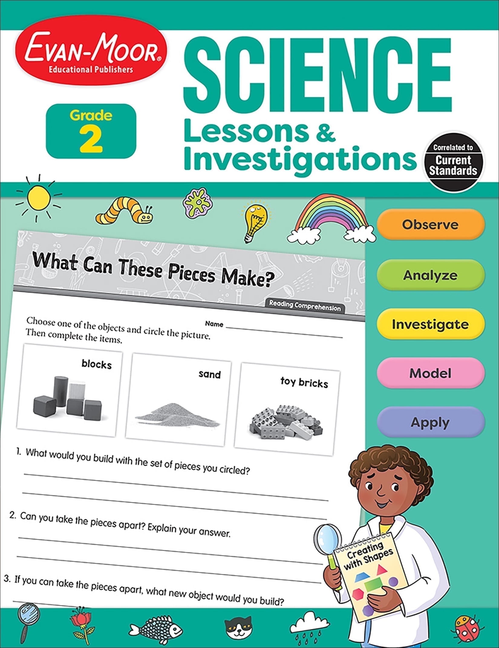Evan-Moor Science Lessons and Investigations, Grade 2 Teacher Resource ...