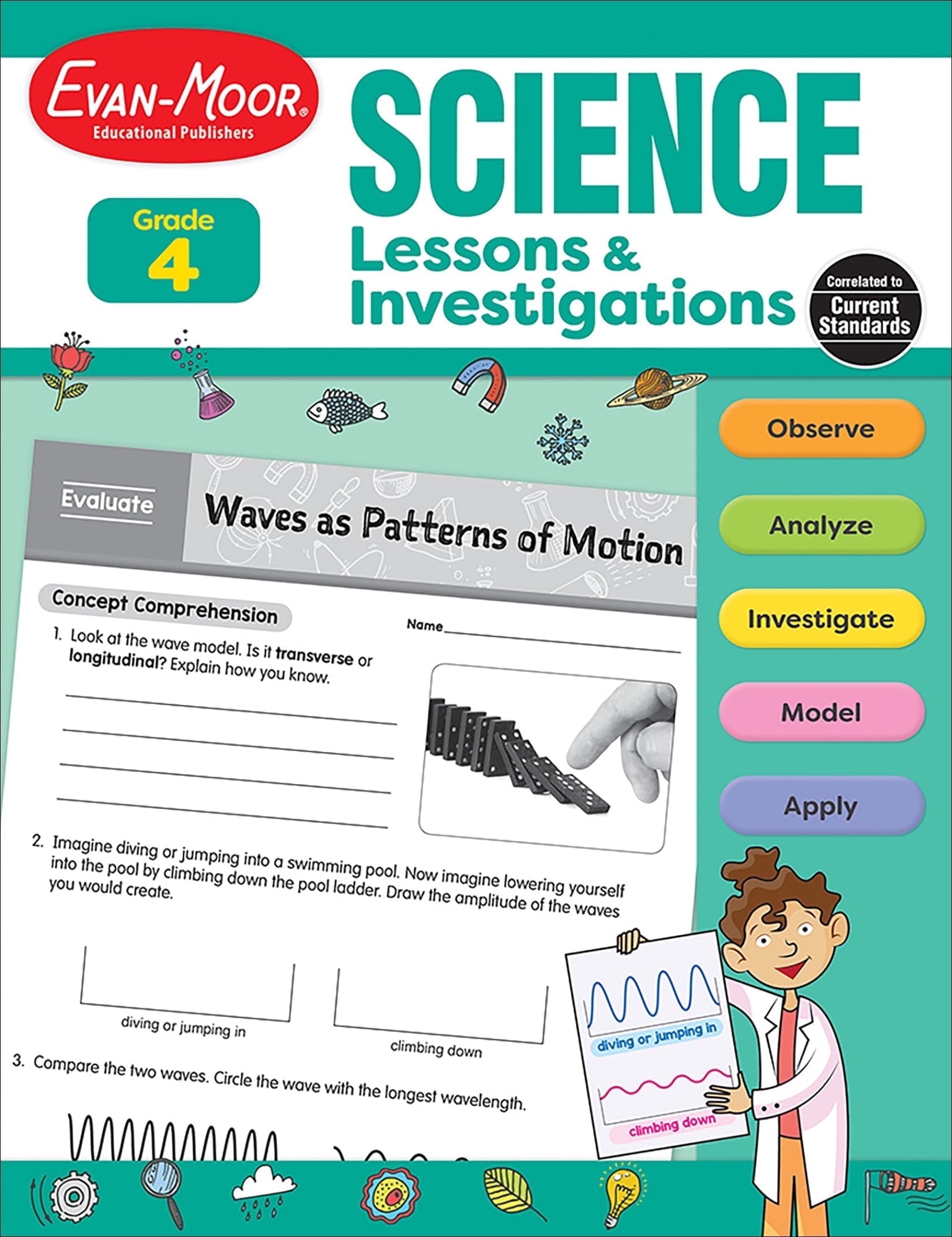 Evan-Moor Science Lessons and Investigations, Grade 4 Teacher Resource ...