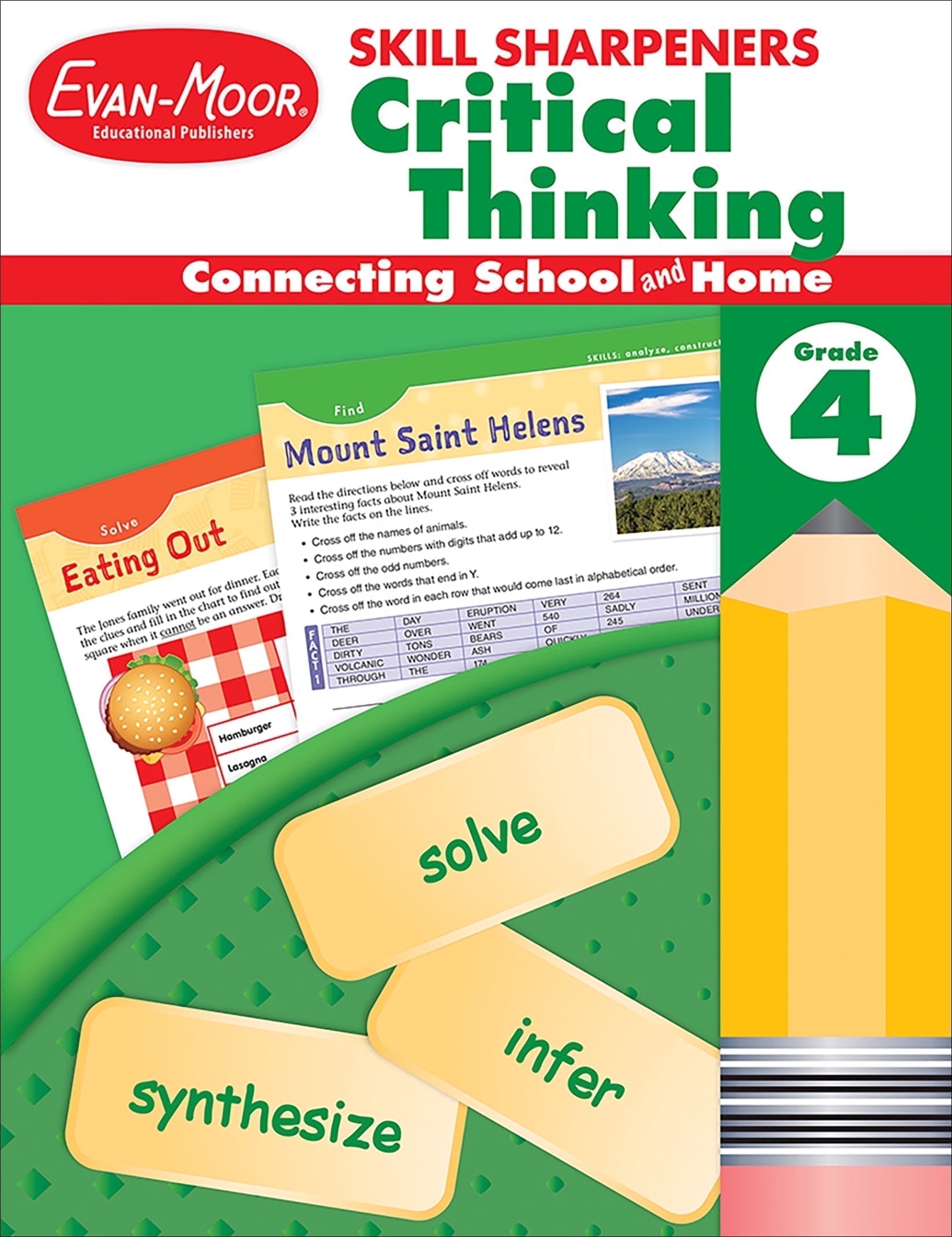 Evan-Moor Skill Sharpeners: Critical Thinking, Grade 4 Workbook ...