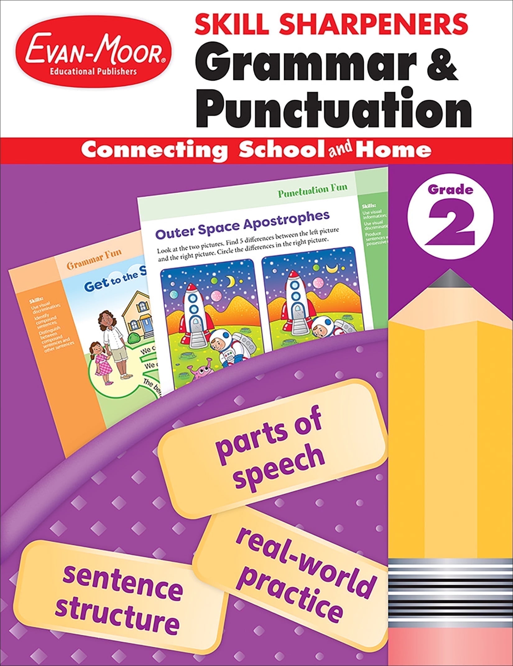 Evan-Moor Skill Sharpeners: Grammar & Punctuation, Grade 2 Workbook ...