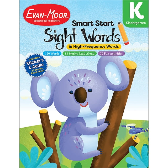 Evan-Moor Smart Start: Sight Words & High-Frequency Words, Kindergarten ...