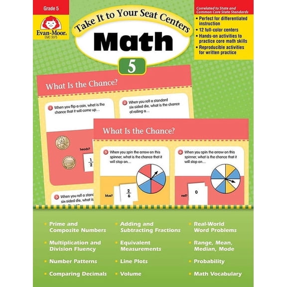 Evan-Moor Take It to Your Seat Science Centers Book, Multiple Grades ...