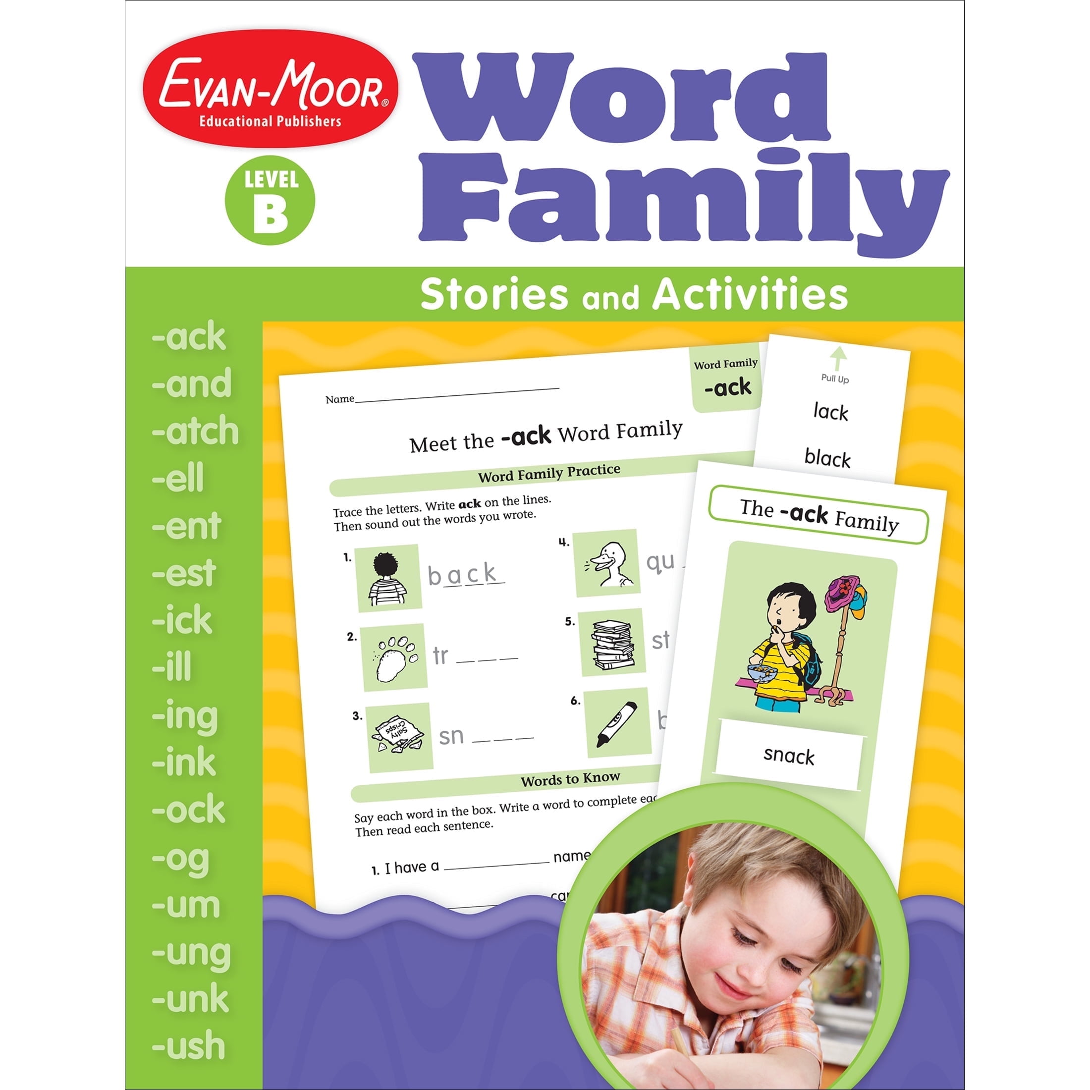 Evan-Moor Word Family Stories and Activities, Kindergarten - Grade 2 ...