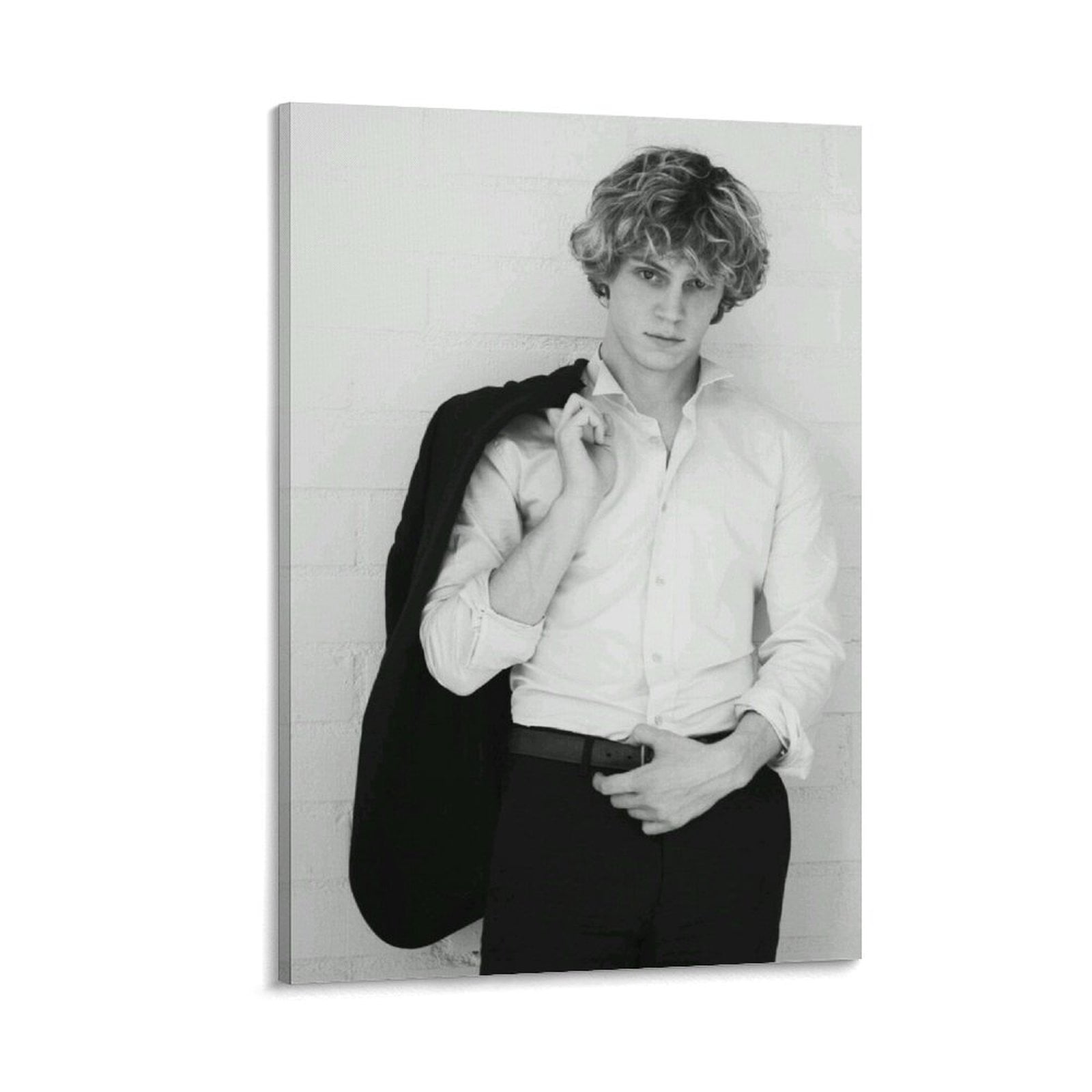 Evan Peters Poster Actor Black And White Poster Posters Art Print Wall ...