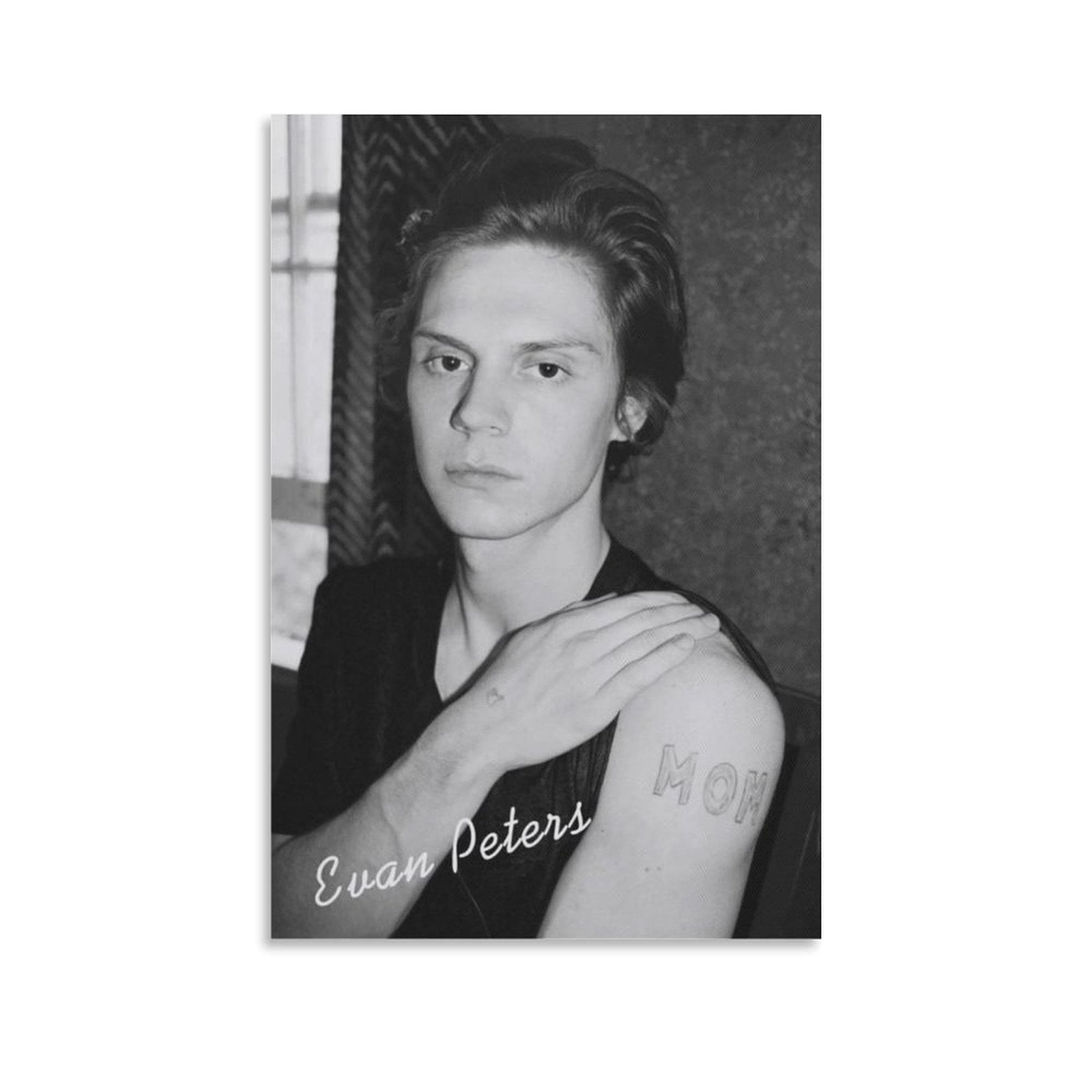 Evan Peters Retro Poster Actor Wall Art Poster Painting On Canvas Wall ...