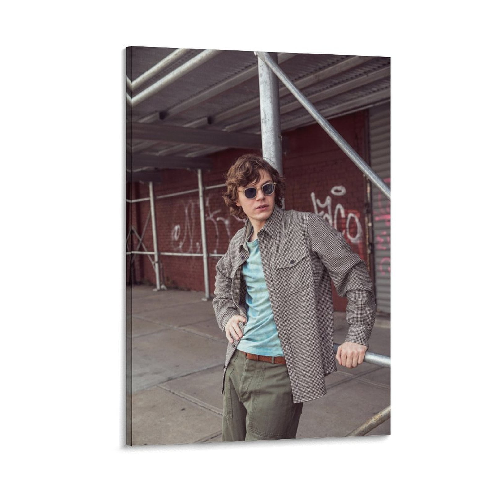 Evan Peters Star Actor Art Poster Home Decor Poster Wall Art Hanging ...