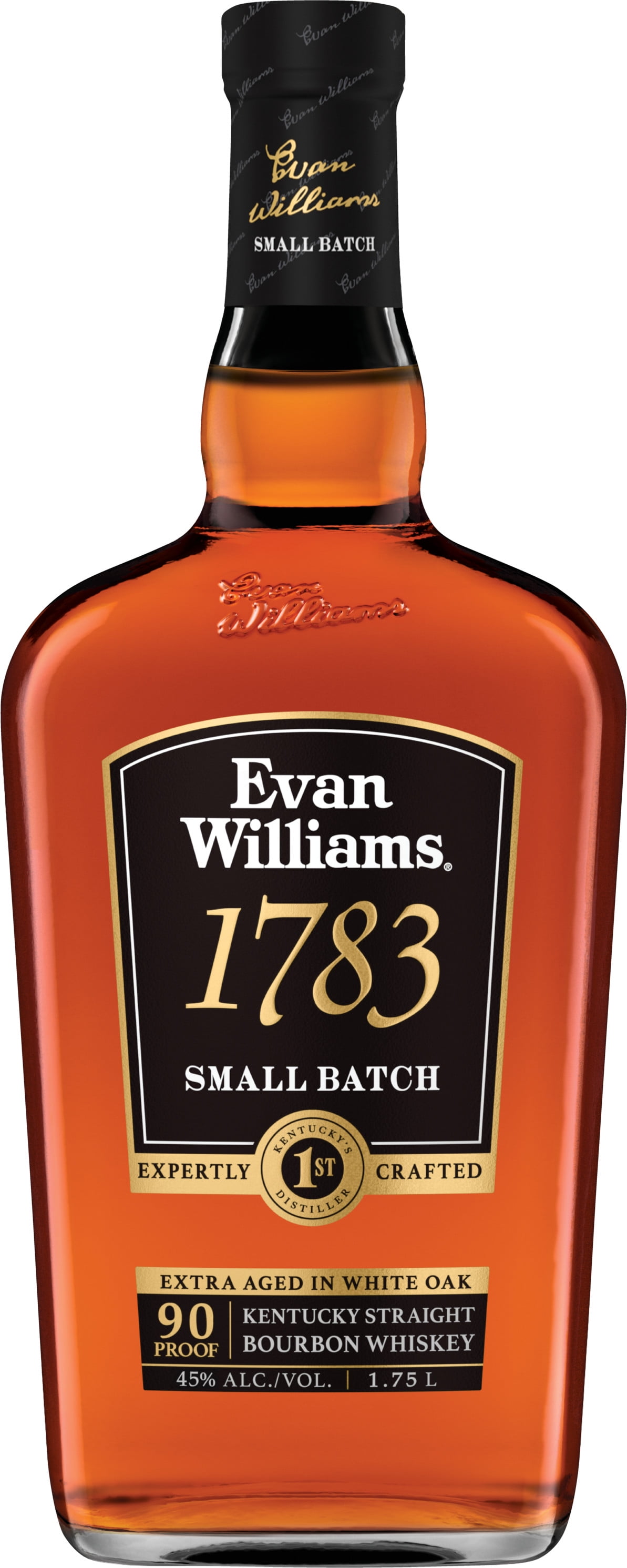 Evan Williams 1783 Small Batch Straight Bourbon, Aged 6 Yr, 1.75 L ...