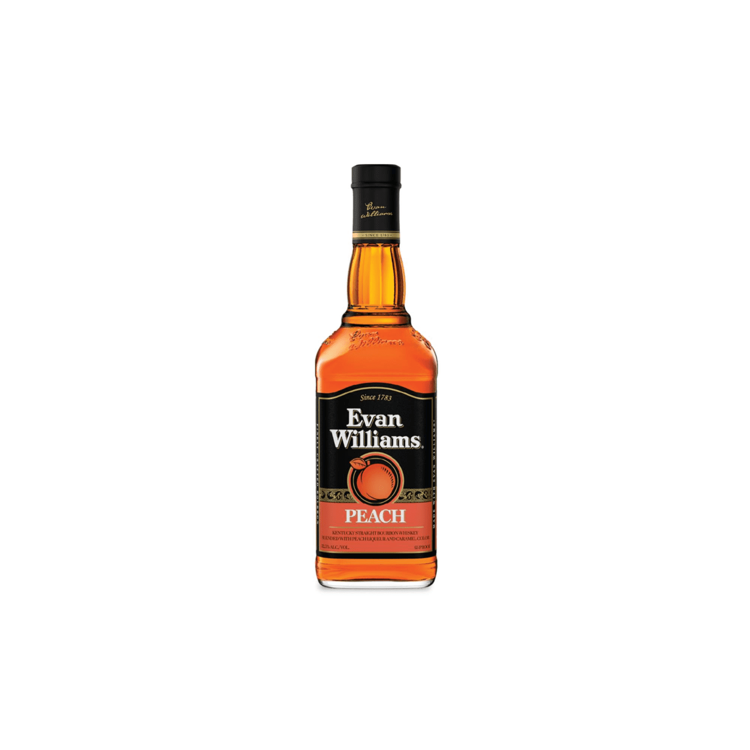 Evan Williams Peach Whiskey, 750 ml 32.5% ABV - Walmart.com