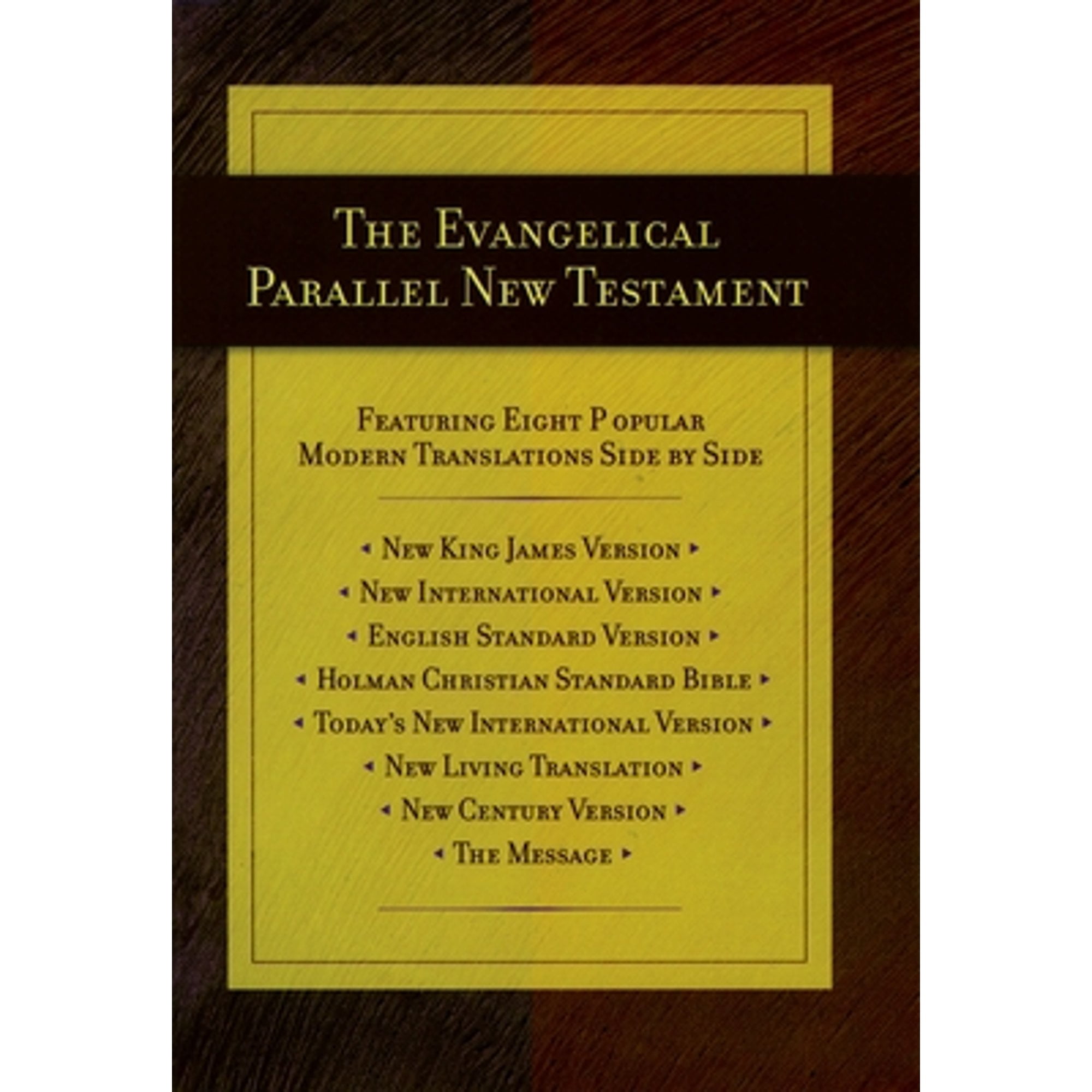 Pre-Owned Evangelical Parallel New Testament-PR-NKJV/NIV/ESV/HCSB/TNIV ...