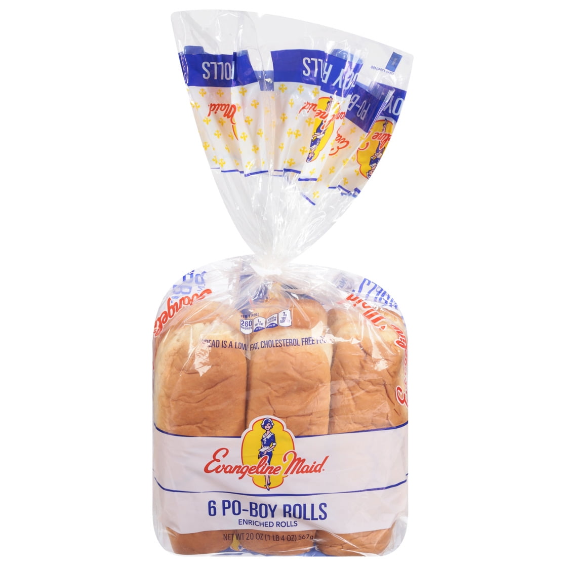 Evangeline Maid Po-Boy Rolls 6 ea - Walmart.com
