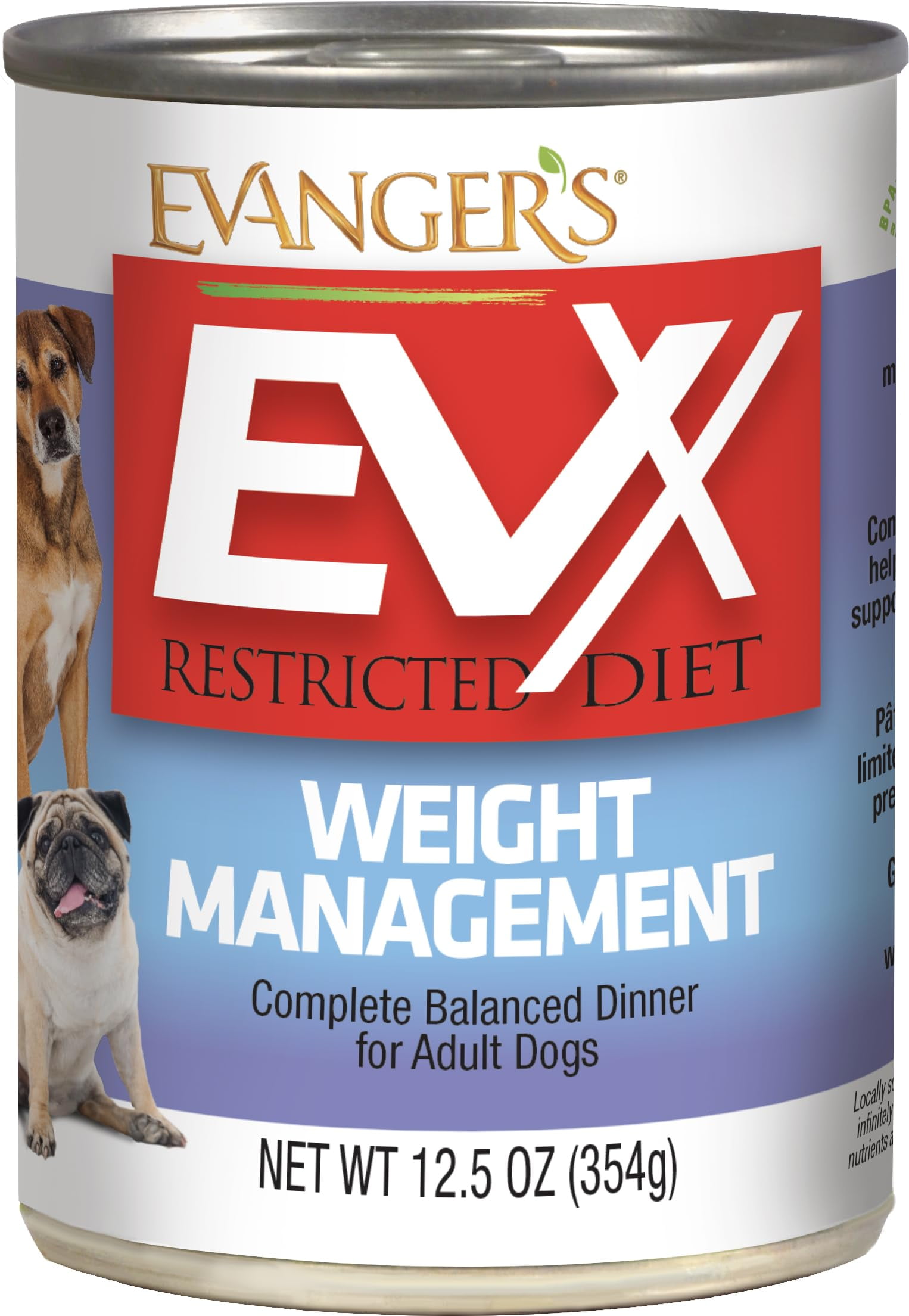 Evanger's Dog & Cat MMF7 Food EVX Restricted Diet: Weight Management ...