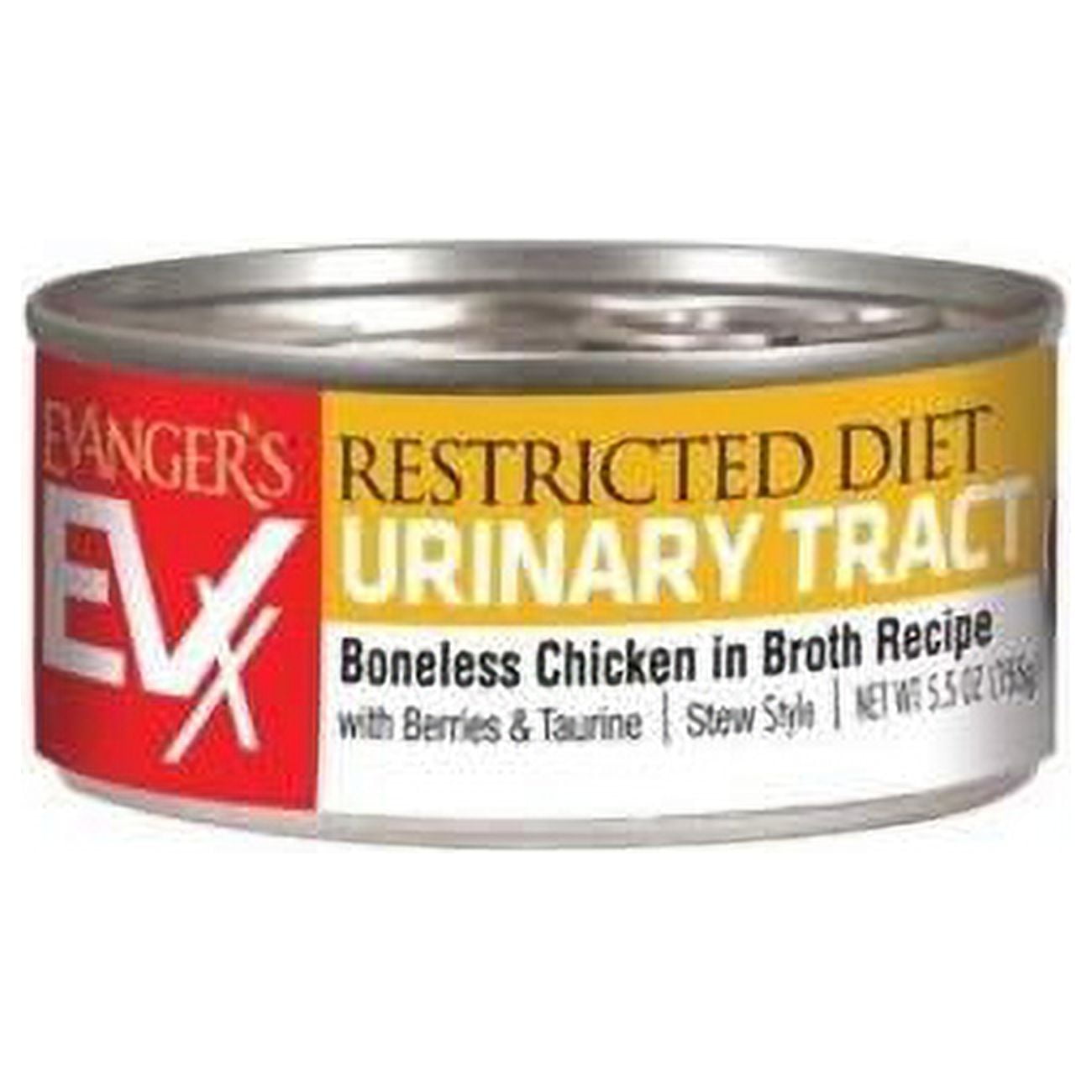 Evangers 5.5 oz Restricted Diet Urinary Care Boneless Chicken in Broth ...