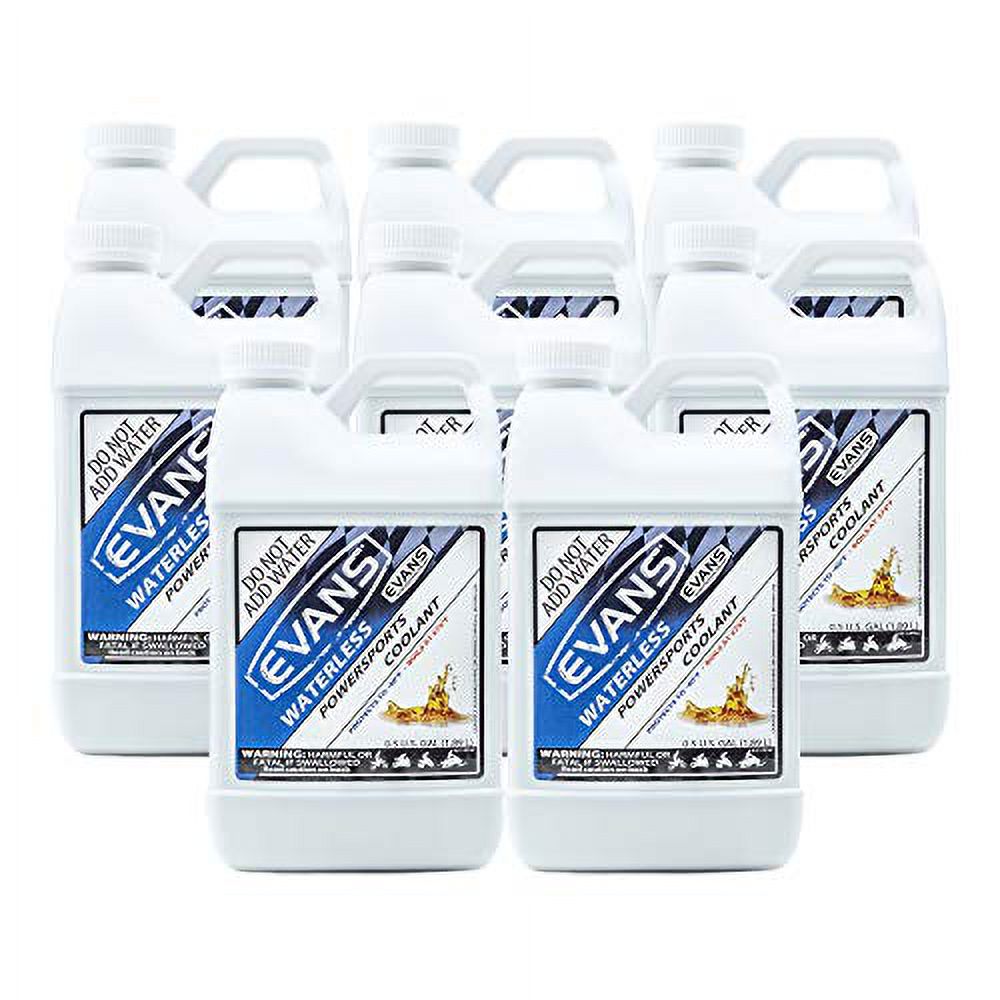 Evans Coolant EC72064-8PK Powersports Waterless Coolant, 64 fl. oz., 8 ...