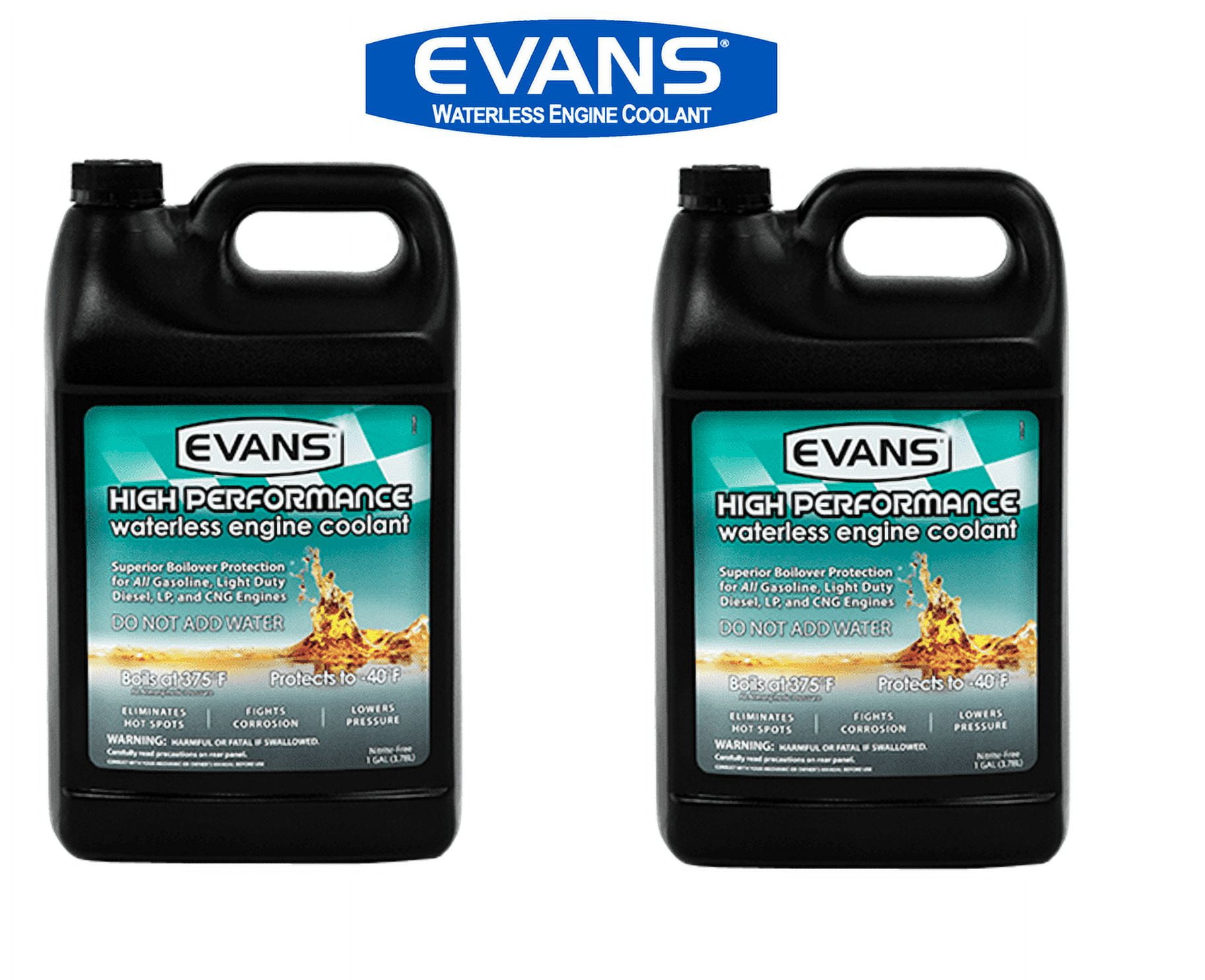 Evans High Performance Waterless Engine Coolant Gasoline Diesel LPG ...