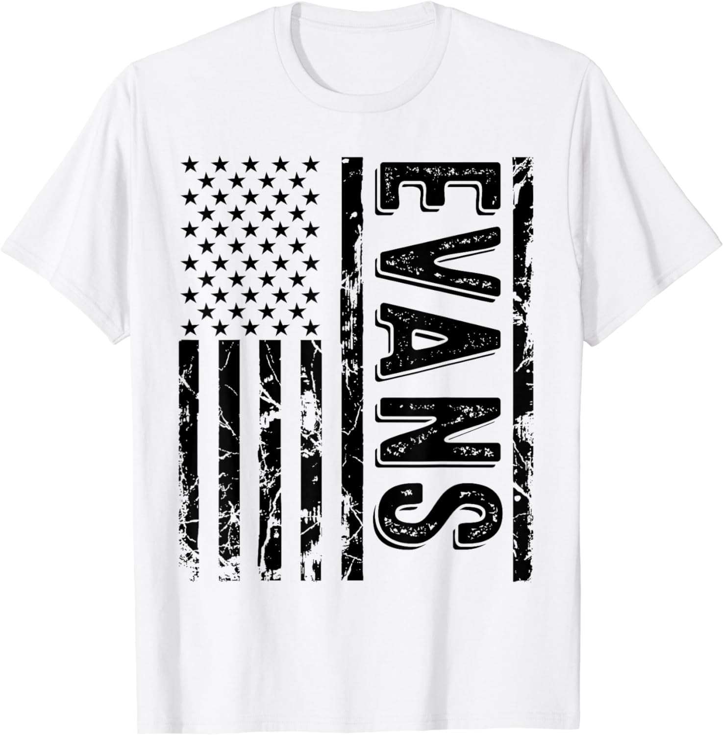 Evans Last Name Funny Surname Team Evans Family Reunion T-Shirt ...