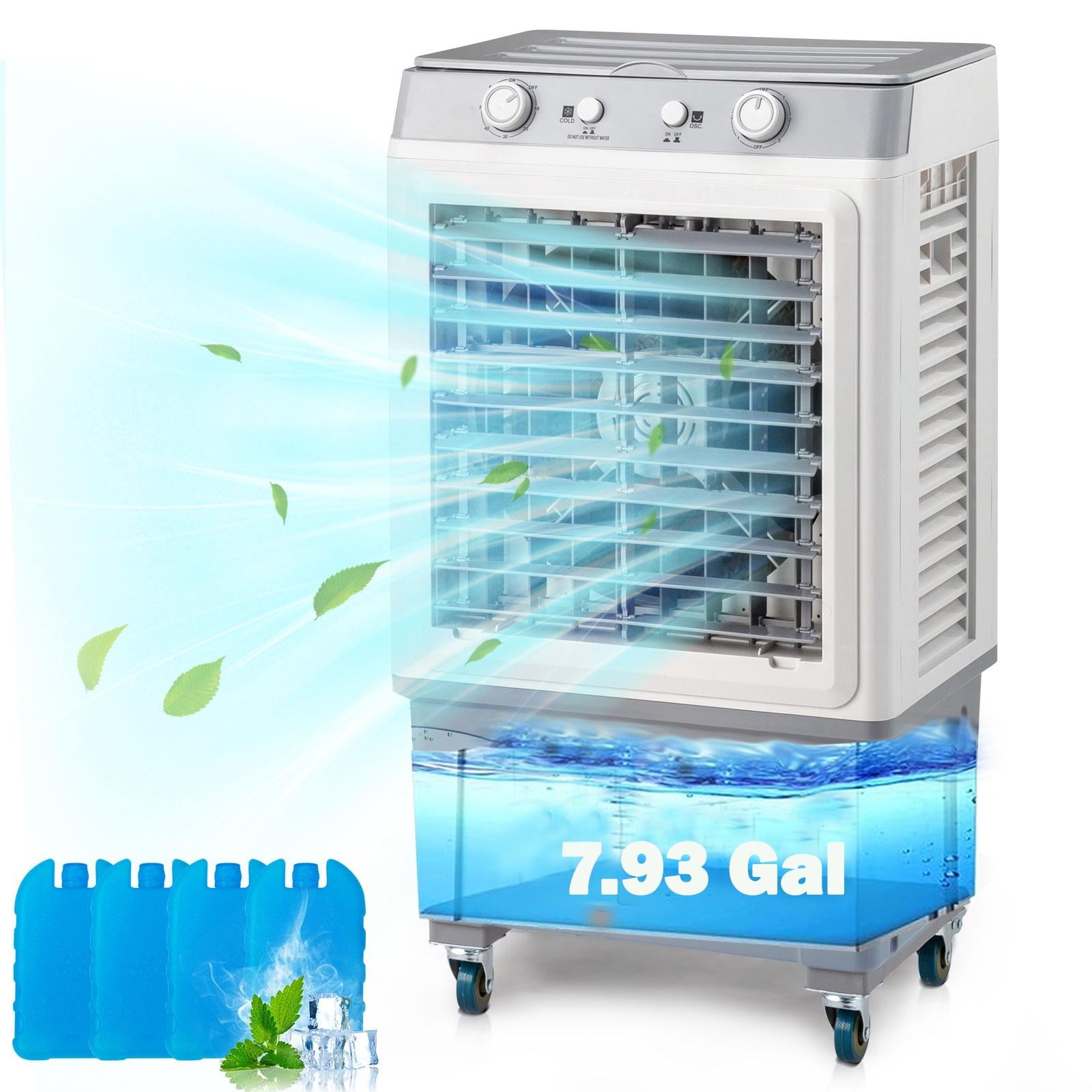 Seizeen's 3-in-1 Evaporative Cooler, 2353CFM Cooling Fan w/ Humidifier ...