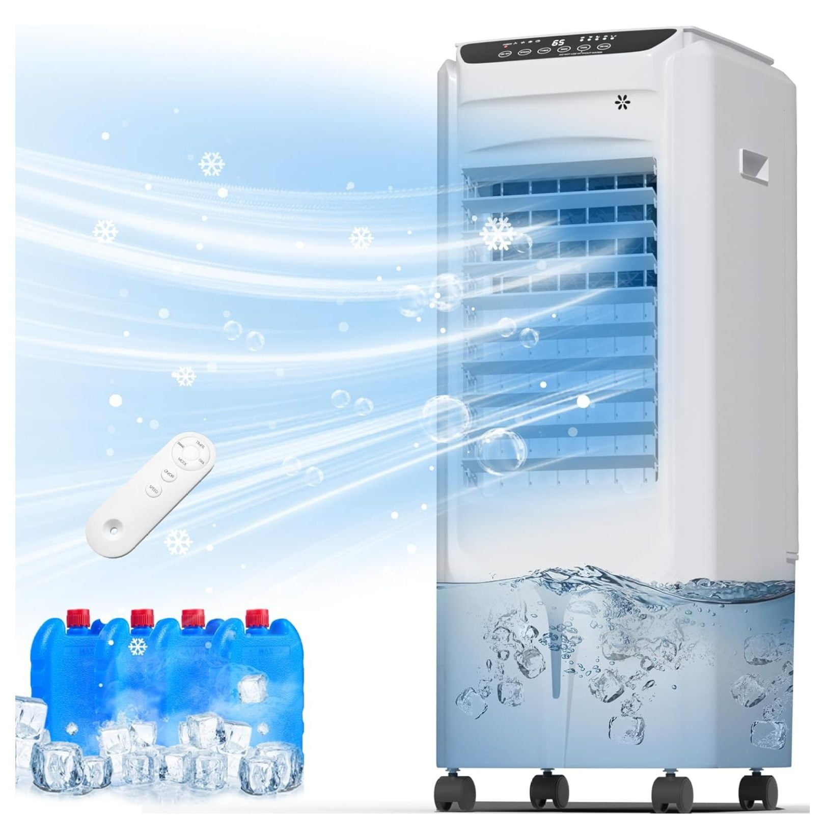 Evaporative Air Cooler 3 In 1 Windowless Swamp Cooler With 32 Inches