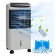 Evaporative Air Cooler, 32" Portable Swamp Cooler with Humidifier, 3.2 ...