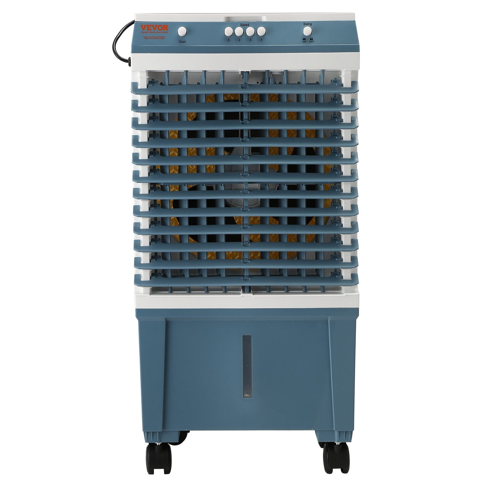 Evaporative Air Cooler, Oscillating Swamp Cooler with Adjustable 3 ...