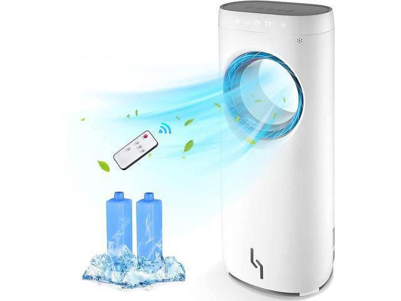 Evaporative Air Cooler - Portable Air Cooler, Cool & Humidifying with 3 ...