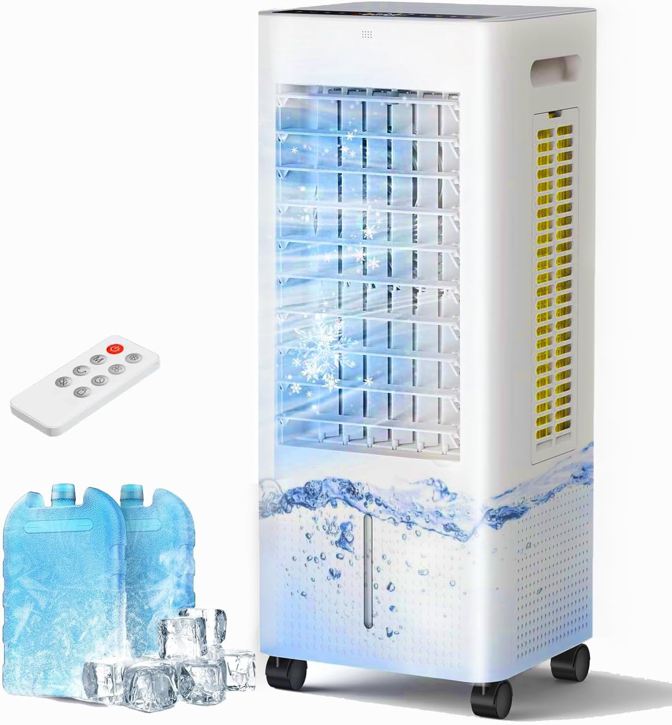 Evaporative Air Cooler with Remote & Timer, 2200+ CFM Portable Fan That ...