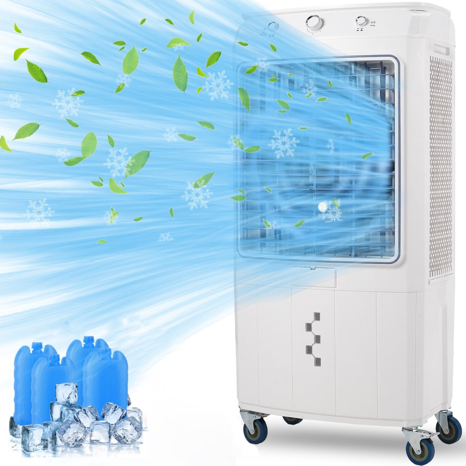Evaporative Cooler,4100CFM Evaporative Air Cooler with 15.8 Gallon ...