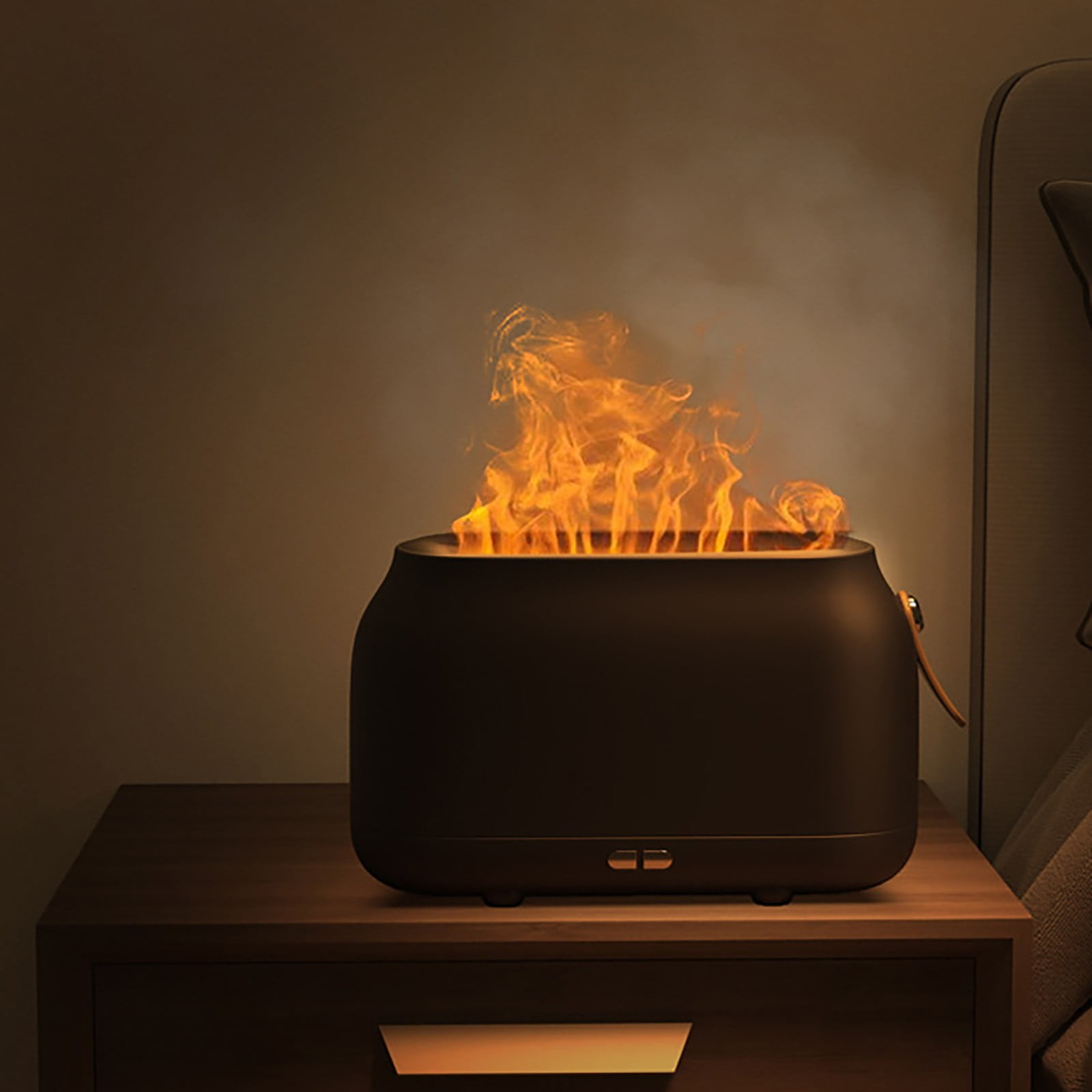 Evaporative Humidifier Flame Diffuser For Aromatic Oils 180Ml Non Aroma ...