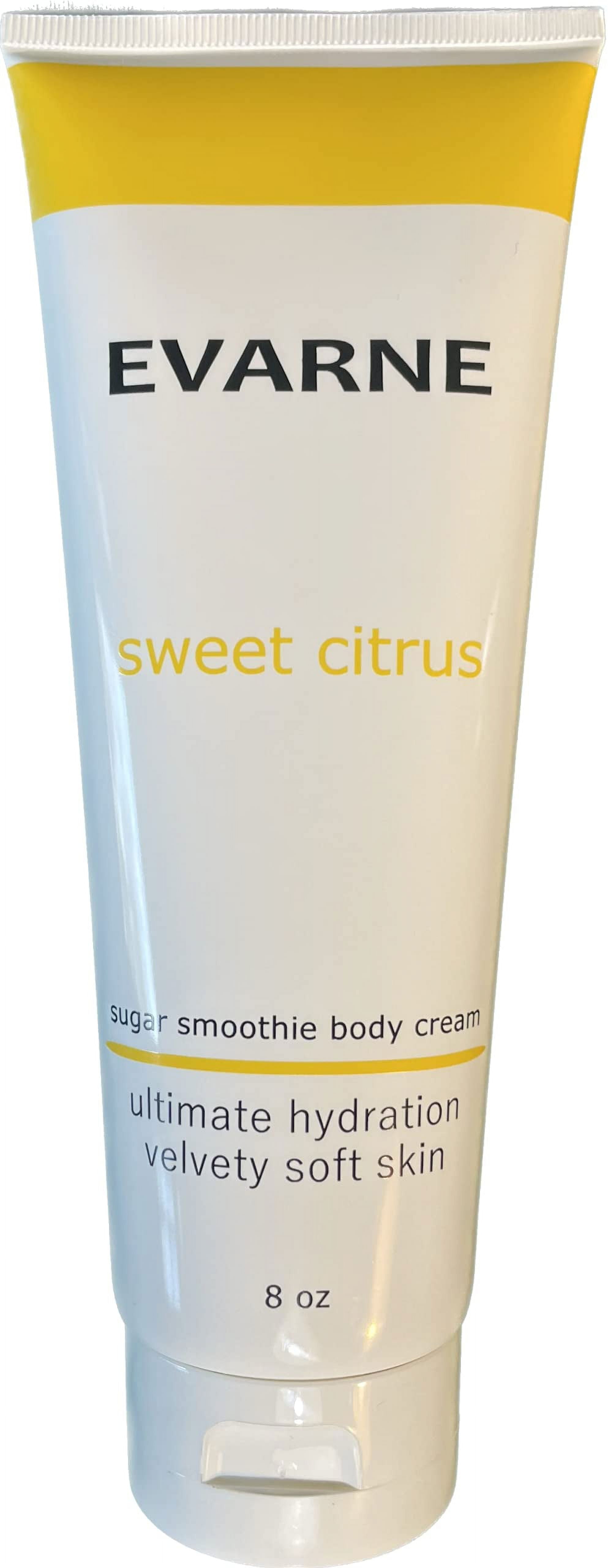 Evarne Sugar Smoothie Body Cream 8 OZ - Sweet Citrus, Ultimate Hydration, Velvety Soft Skin C2 ...