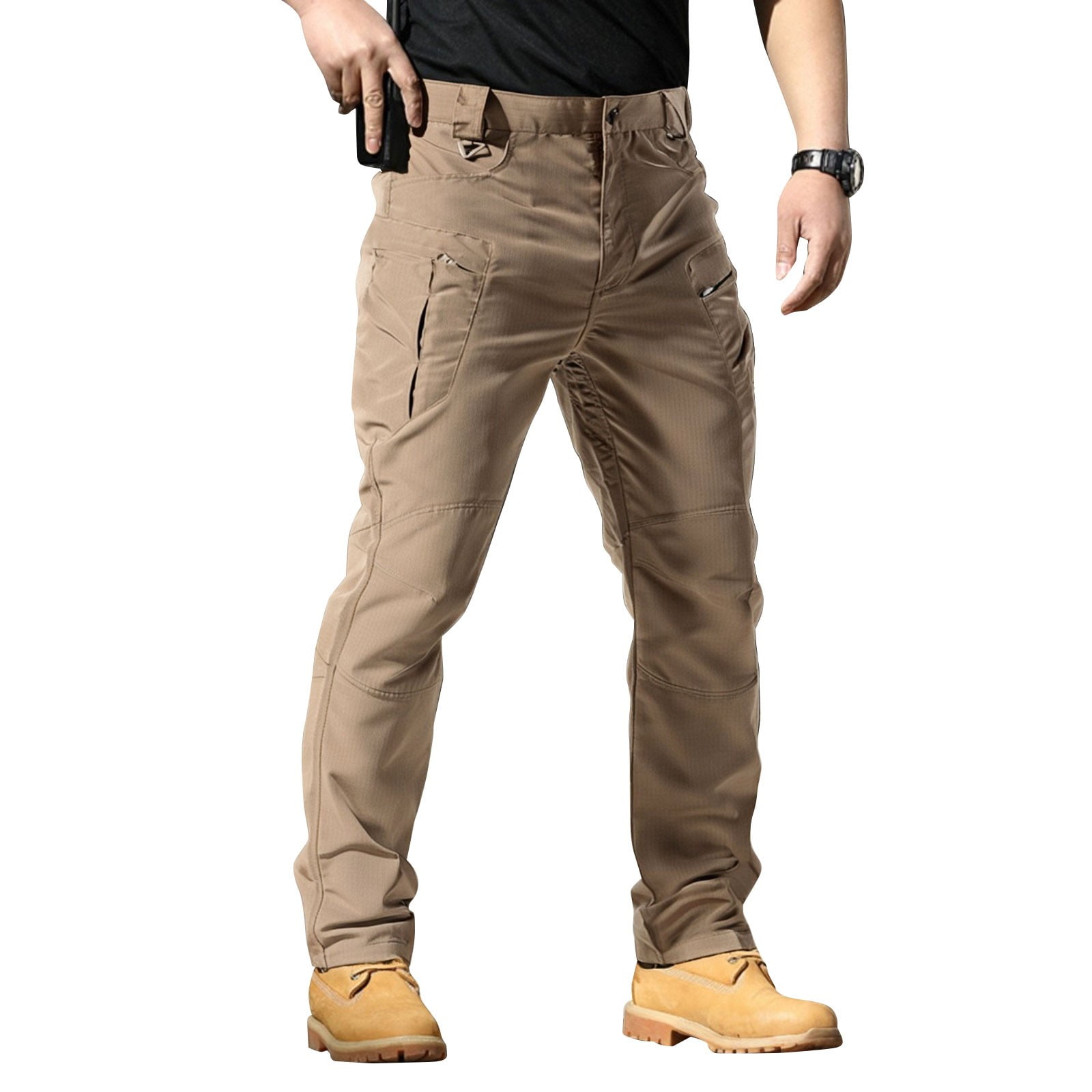 Evdexr Men's Cargo Pants Hiking Tactical Trousers Lightweight ...