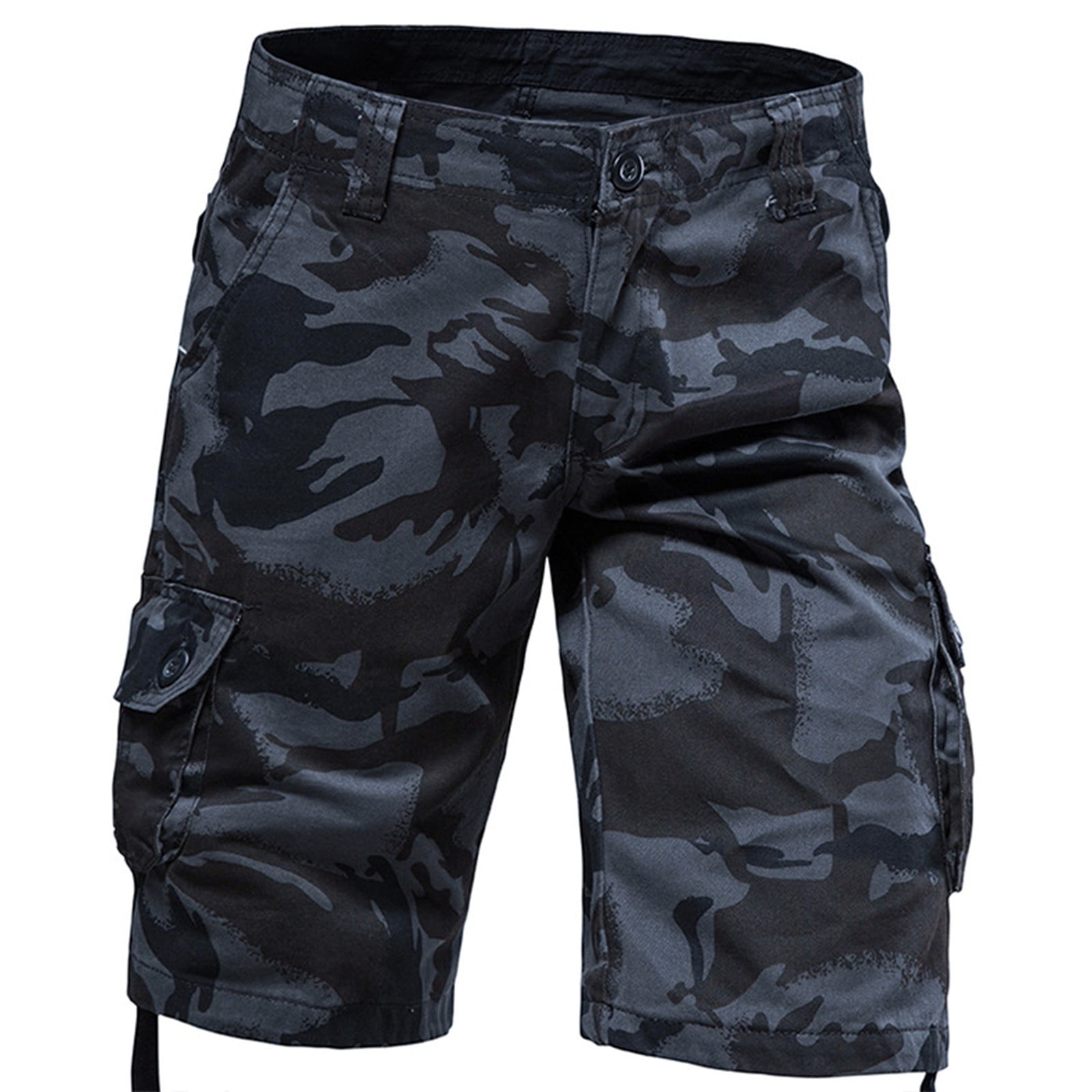 Evdexr Men's Hiking Camo Cargo Shorts Casual Relaxed Fit Outdoor Hiking ...