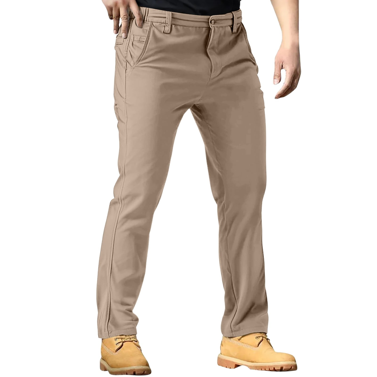 Evdexr Mens Cargo Pants Hiking Tactical Chinos Pants Fall Breathable Lightweight Work Trousers ...